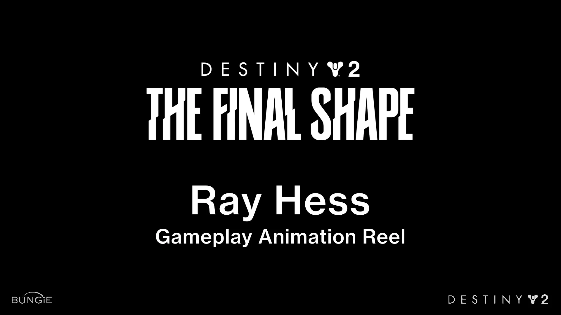 Destiny 2: The Final Shape - Ray Hess - Gameplay Animation Reel on Vimeo