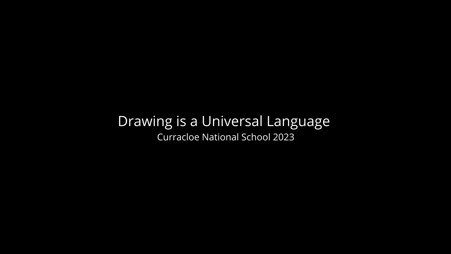 Drawing is a universal language