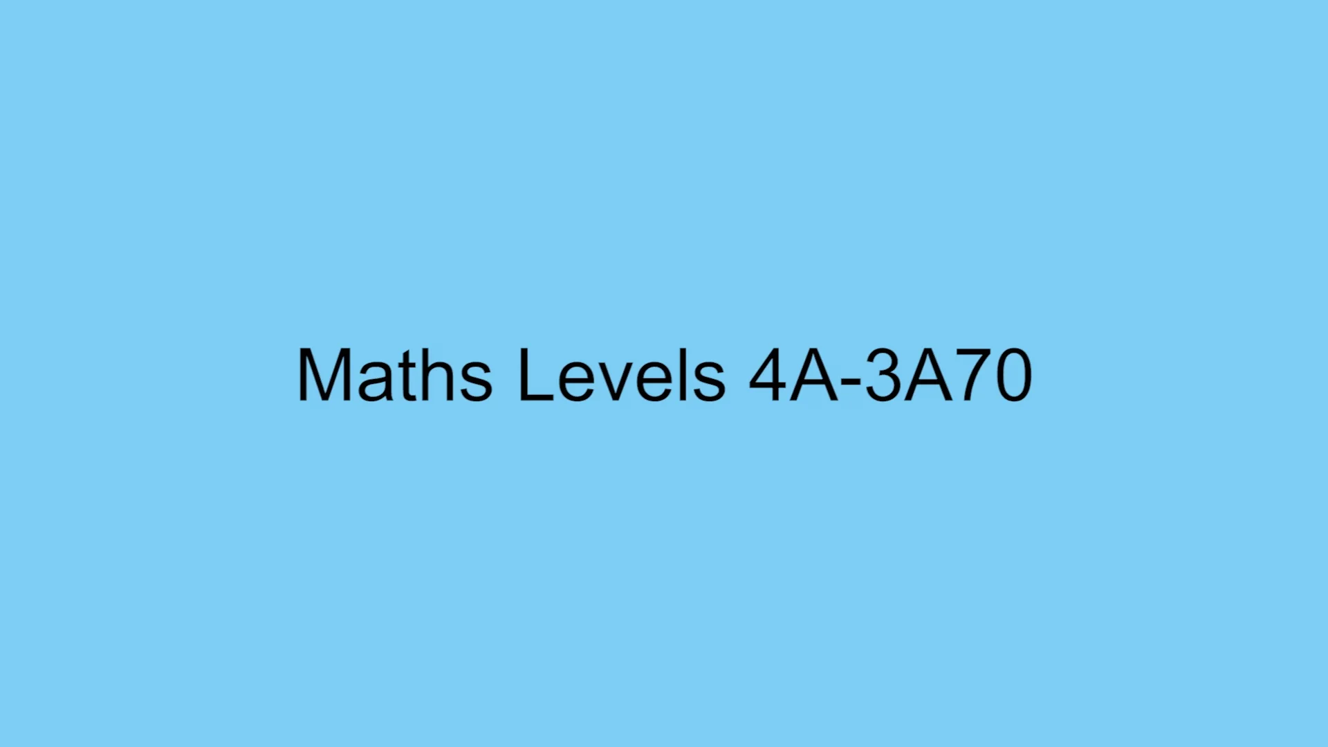 Maths-Instruction-Basics-Pt3-Levels-4A-A200 on Vimeo