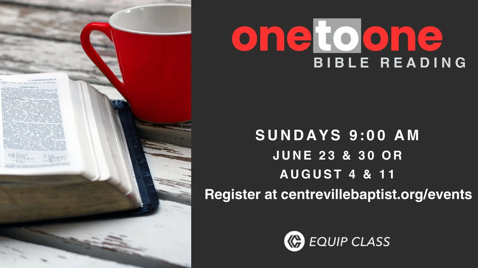 One-To-One Discipleship PROMO on Vimeo