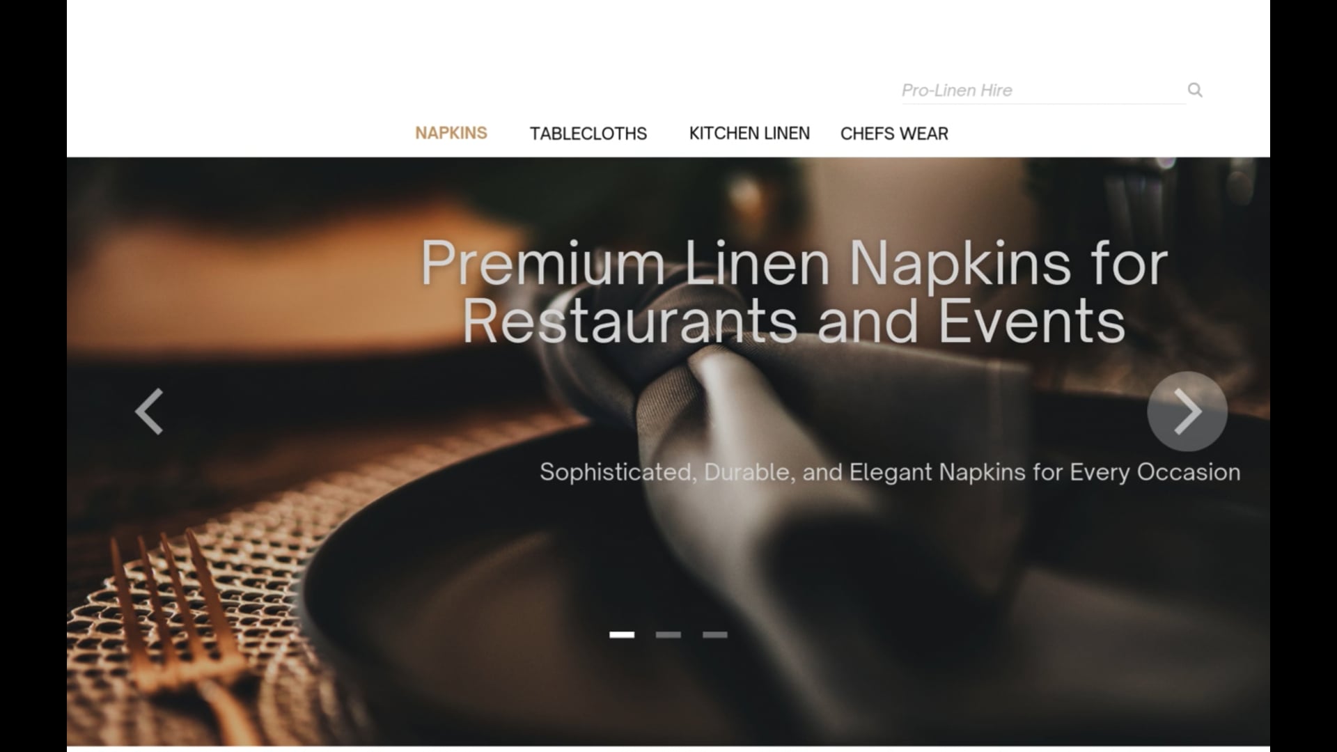 PRO-LINEN |TABLE LINEN HIRE & LAUNDRY SERVICES