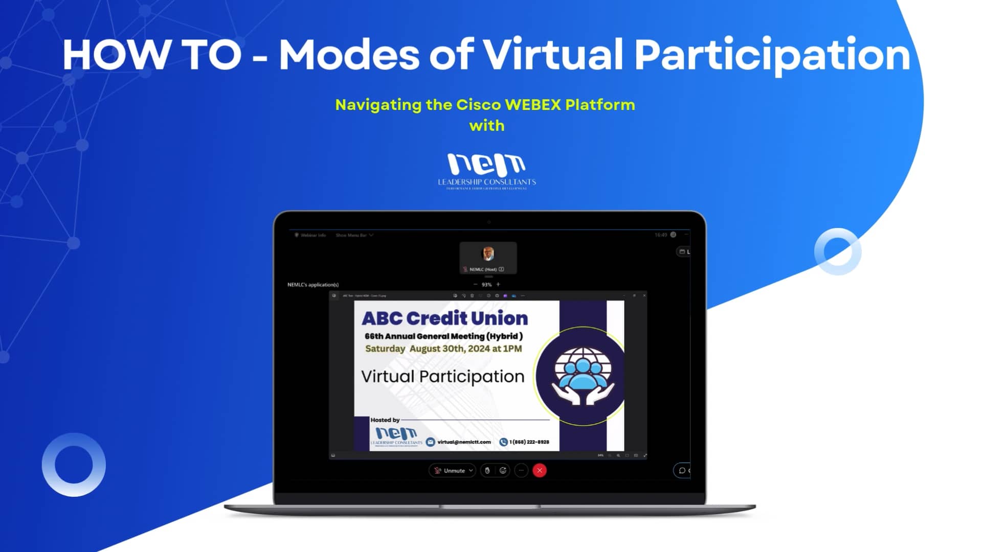 WEBEX Tutorial - Modes of Virtual Participation (PCLaptop) on Vimeo