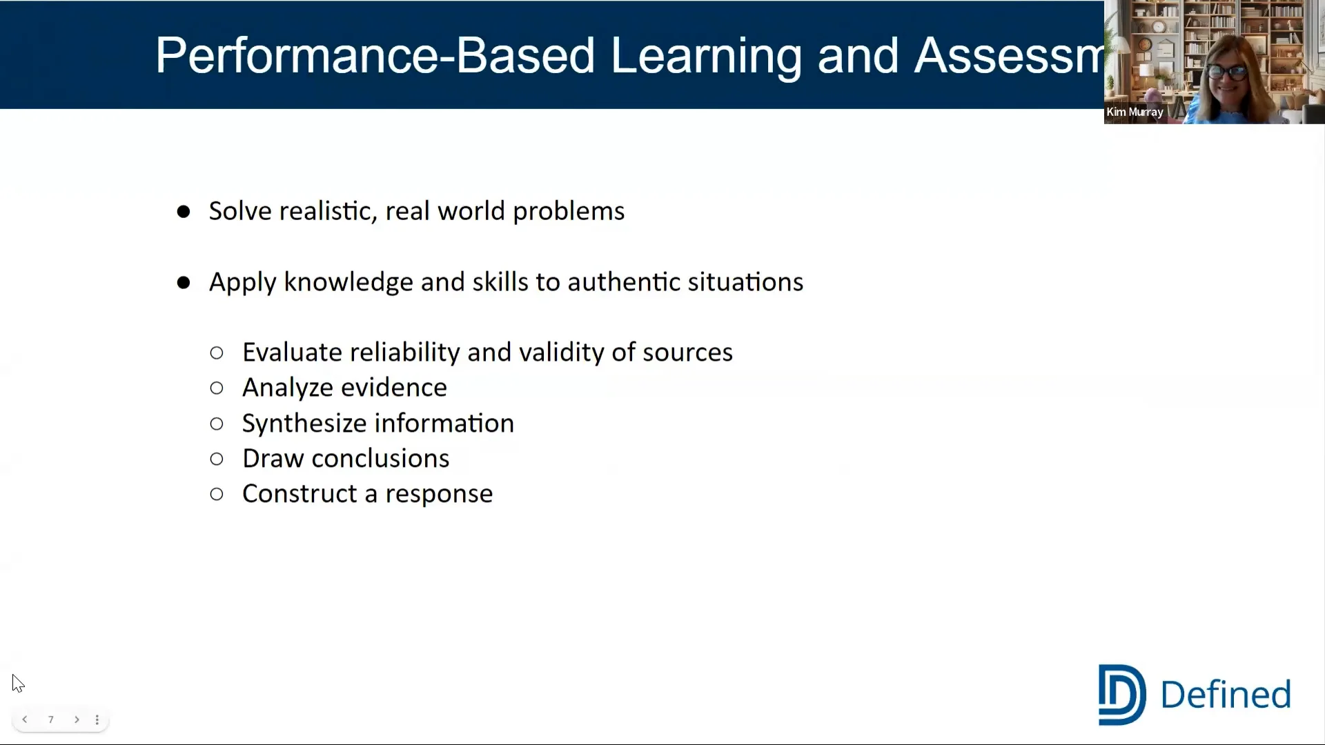 Performance-Based Learning and Assessment
