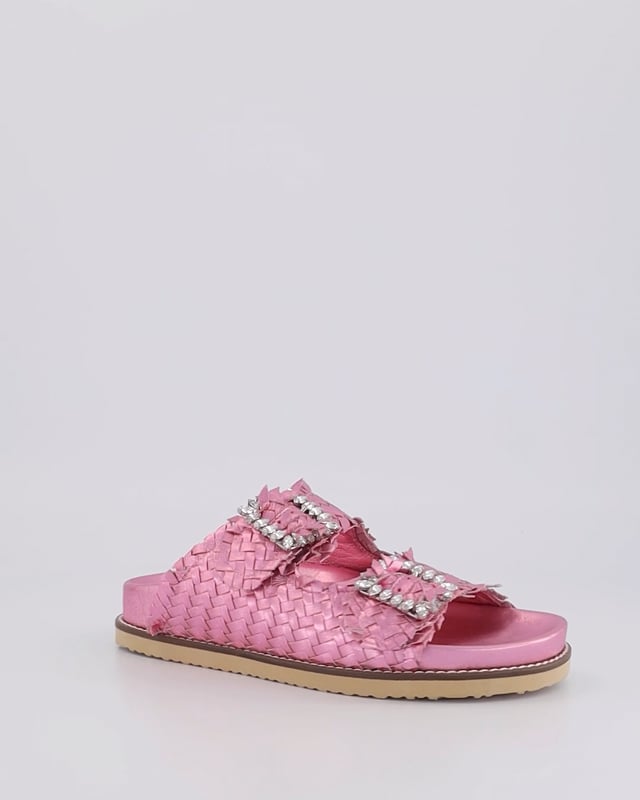 SHELLY SHEN Ziggy Sandals - Metallic Pink | Shoe Connection AU