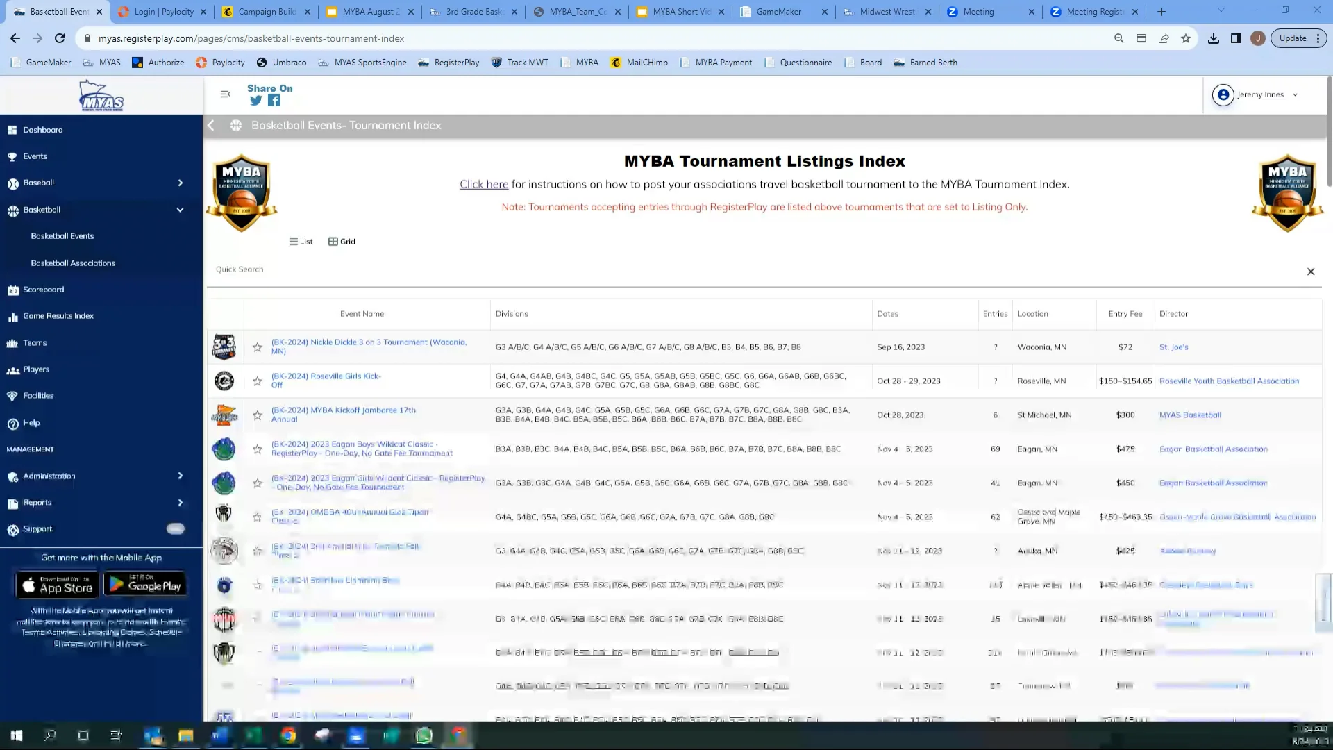 How Add Tournament to MYBA Tournament Index (Copy) on Vimeo