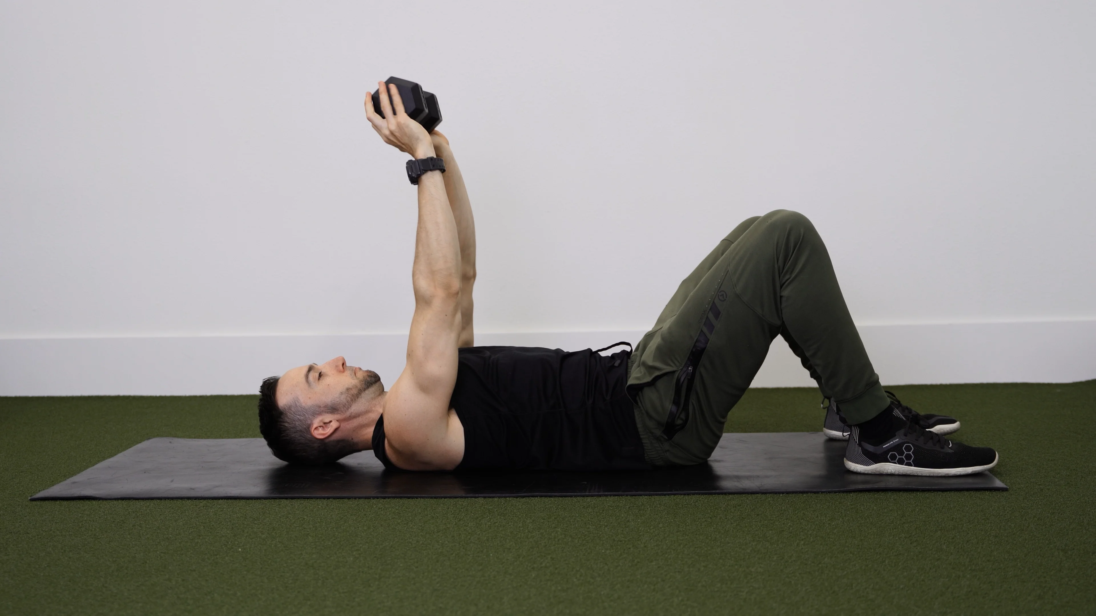 Dumbbell Pullover on Floor (Demo)