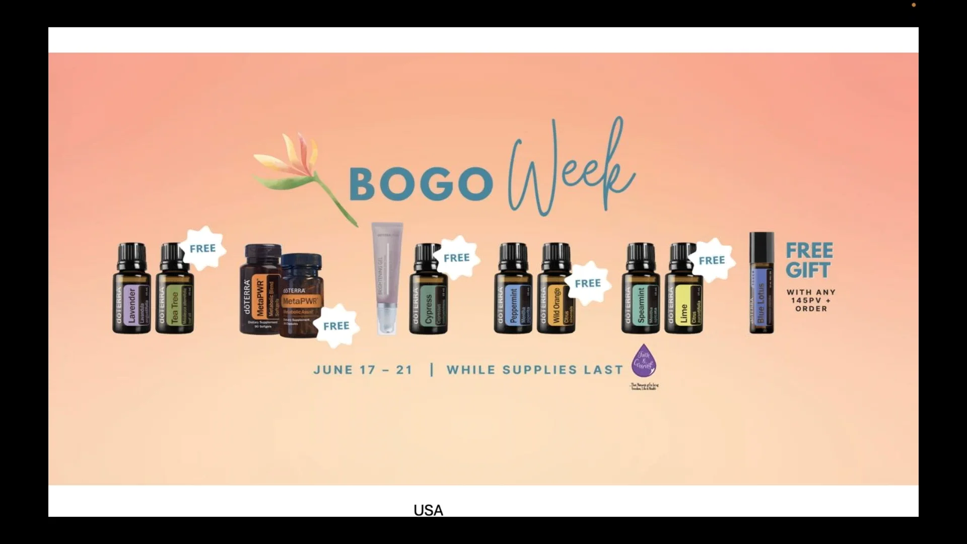 June 17th thru 21st, 2024 doTerra BOGOs on Vimeo