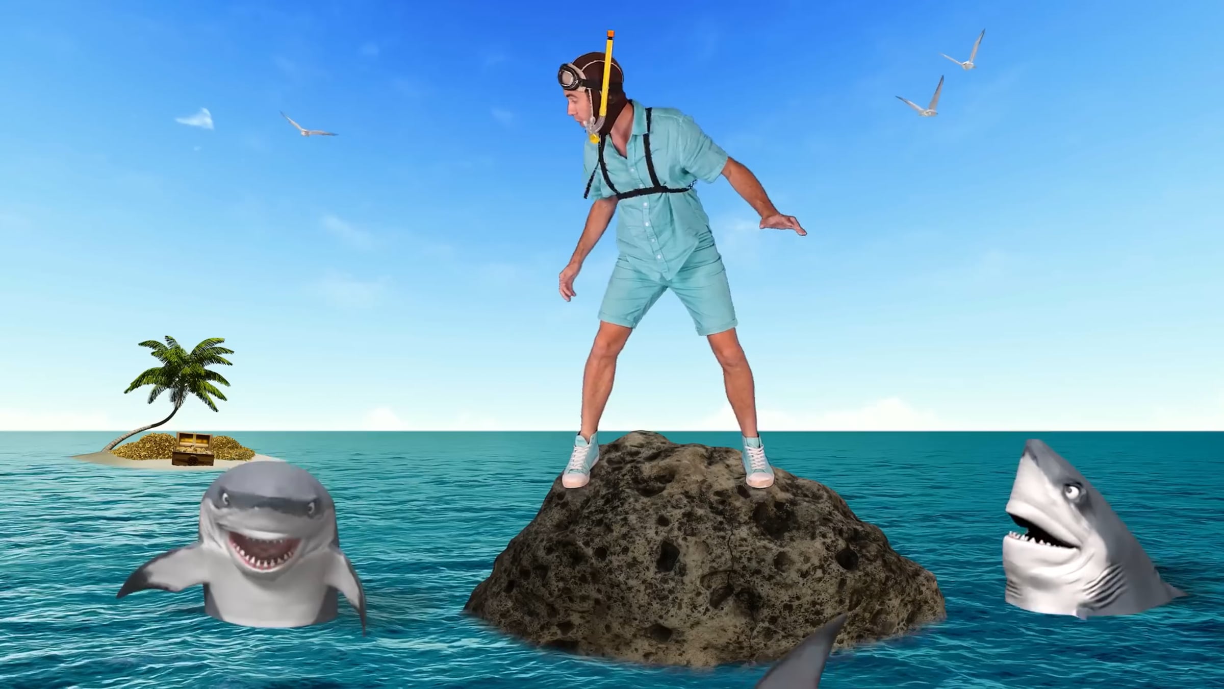 Sharks in The Water Danny Go! - Brain Break