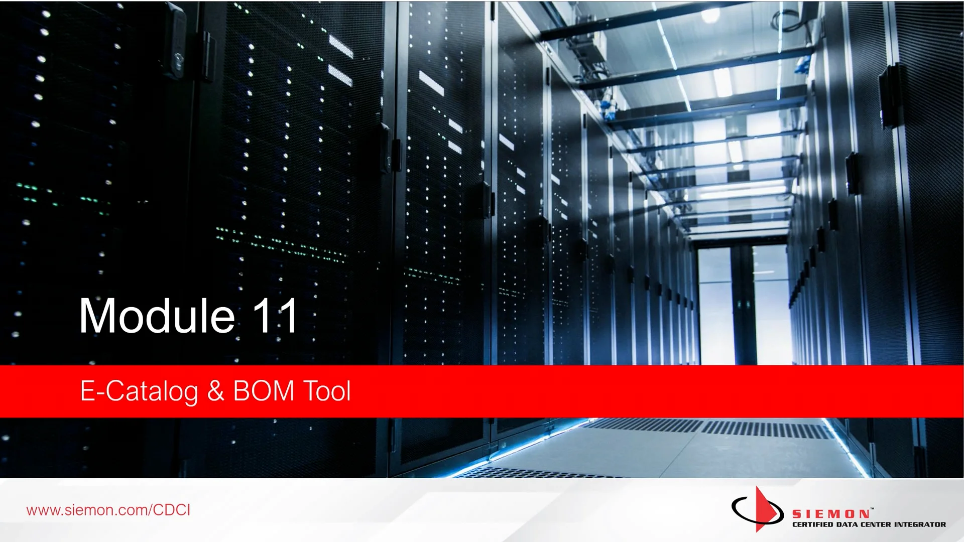 CDCI Training - 11 - E-Catalog & BOM Tool