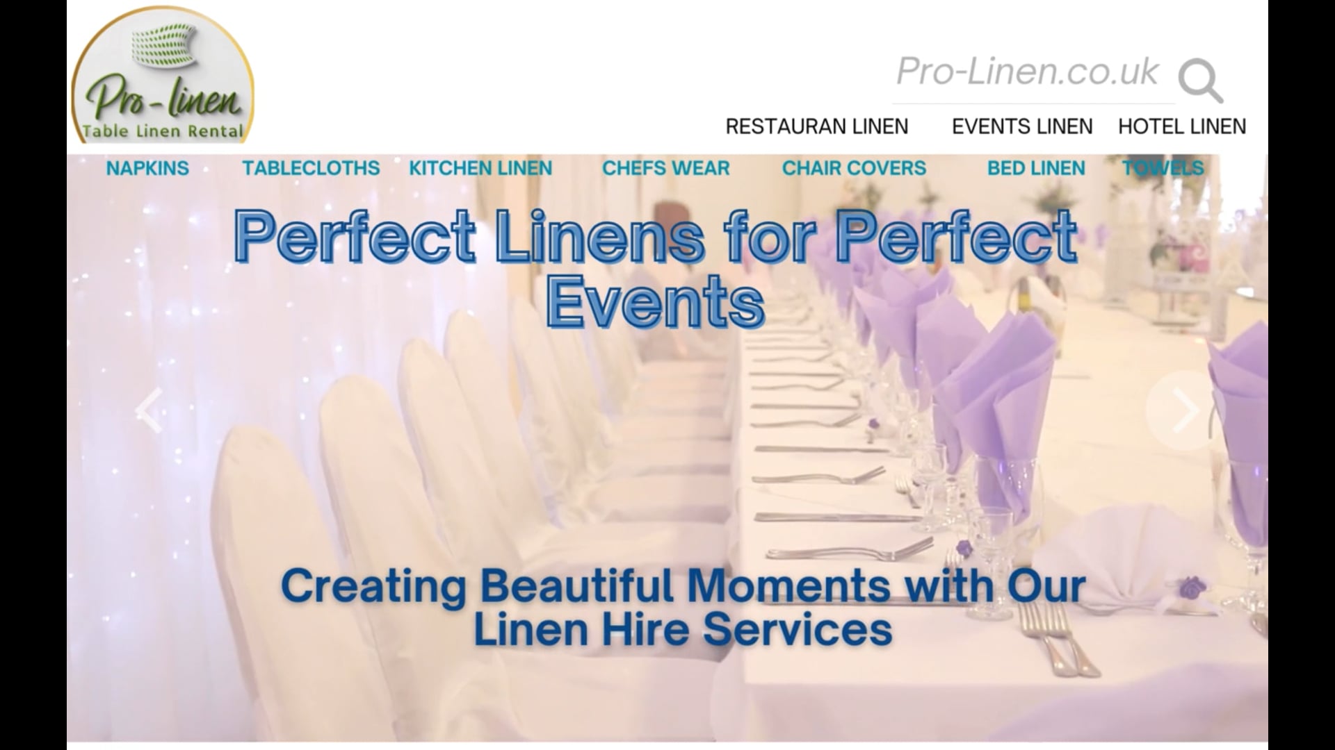 PRO-LINEN - Commercial Laundry and Linen Hire, Linen Supply, Linen ...