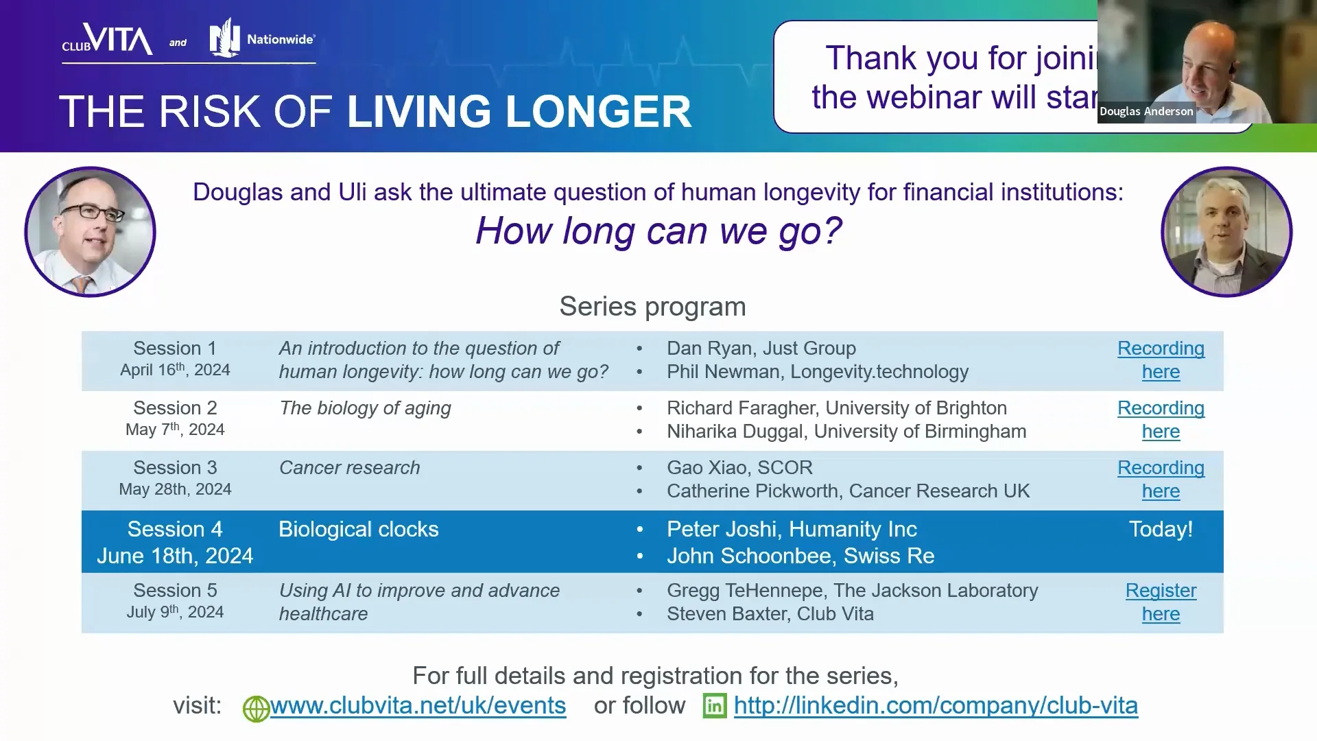 The Risk of Living Longer Biological Clocks