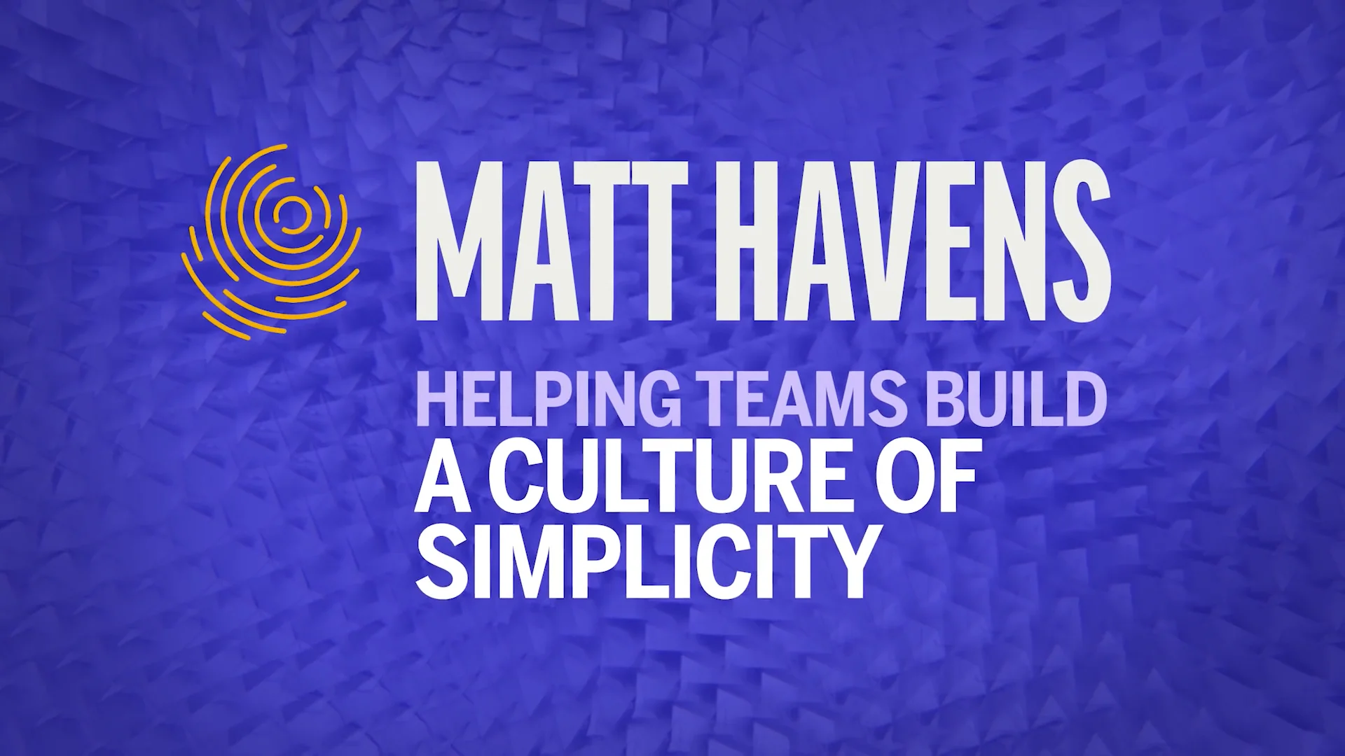 Matt Havens - demo vdieo