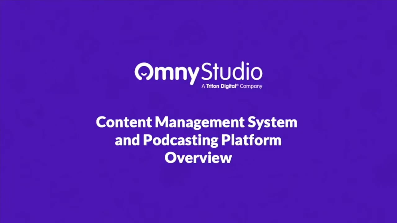 Omny Studio Podcast Platform and Audio Content Management System Overview