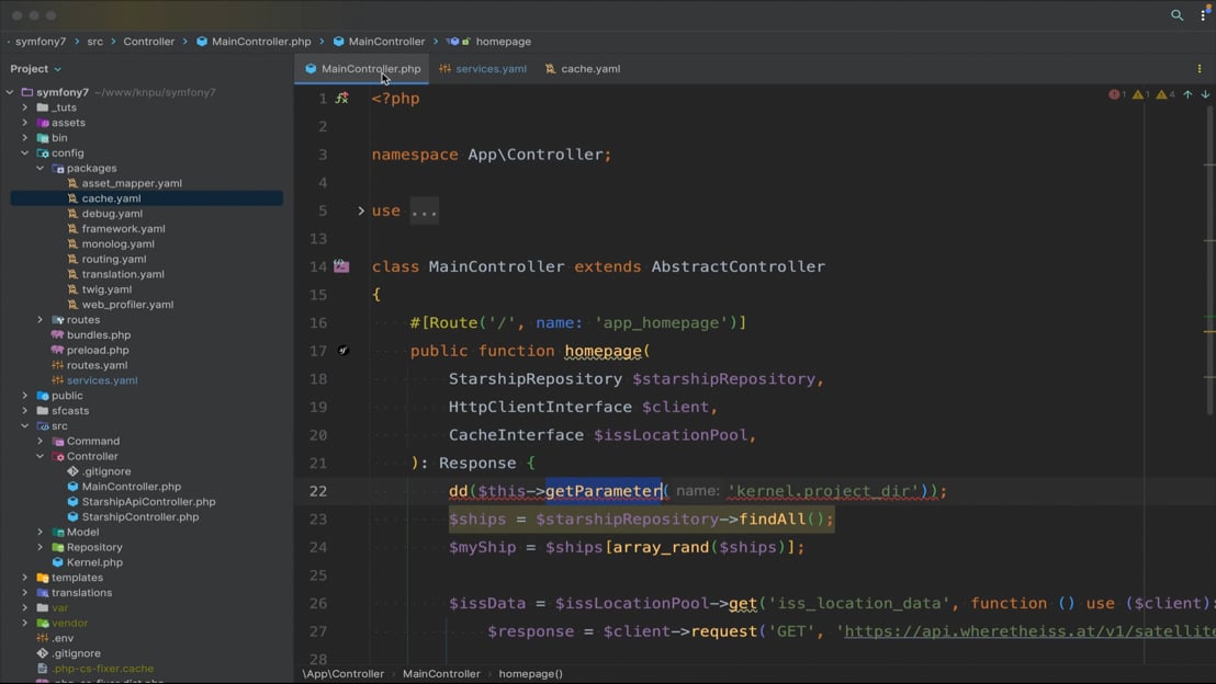 Non-Autowireable Arguments > Symfony 7 Fundamentals: Services, Config ... Non-Autowireable Arguments > Symfony 7 Fundamentals: Services, Config ...