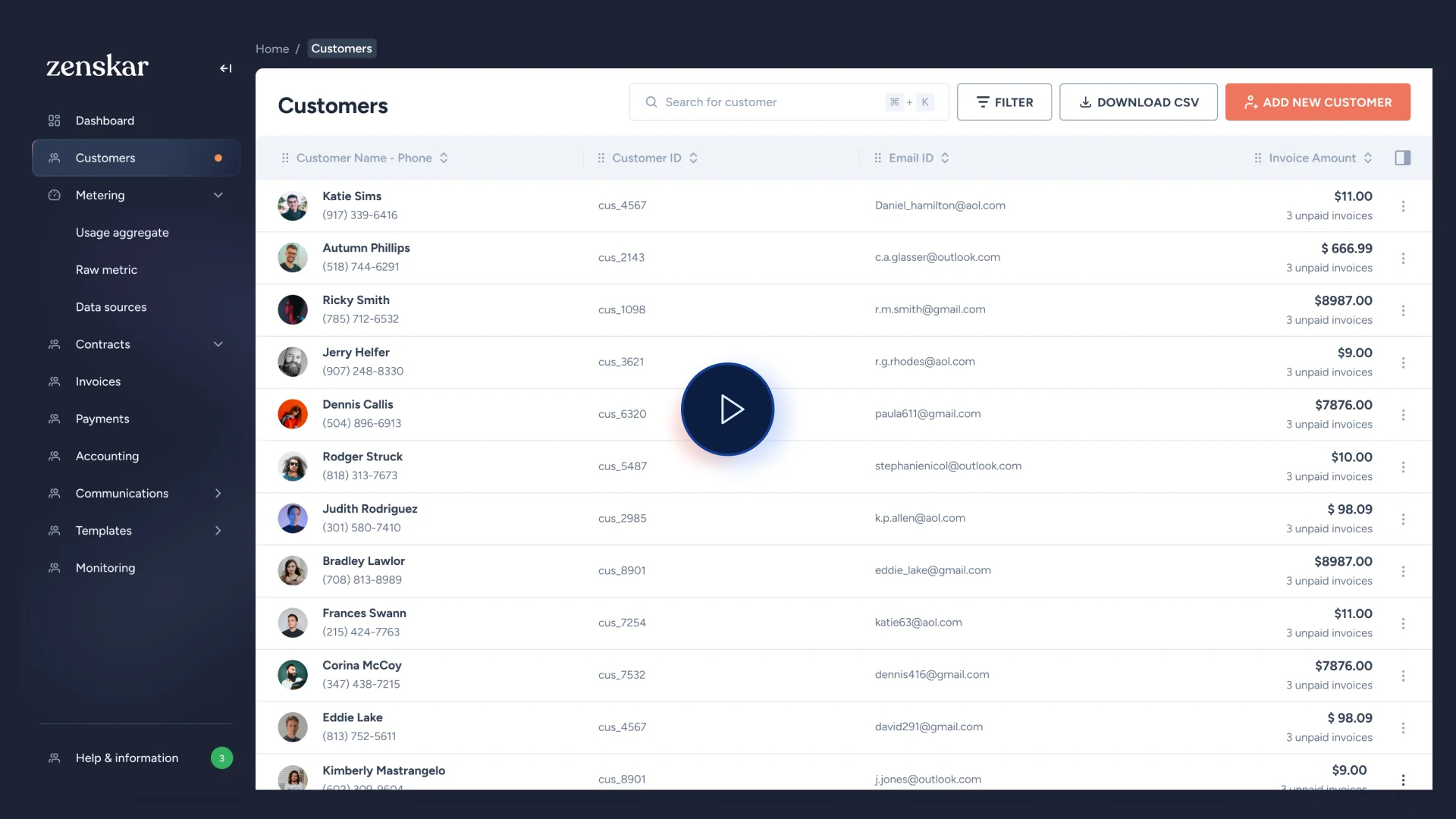 Zenskar Product Demo
