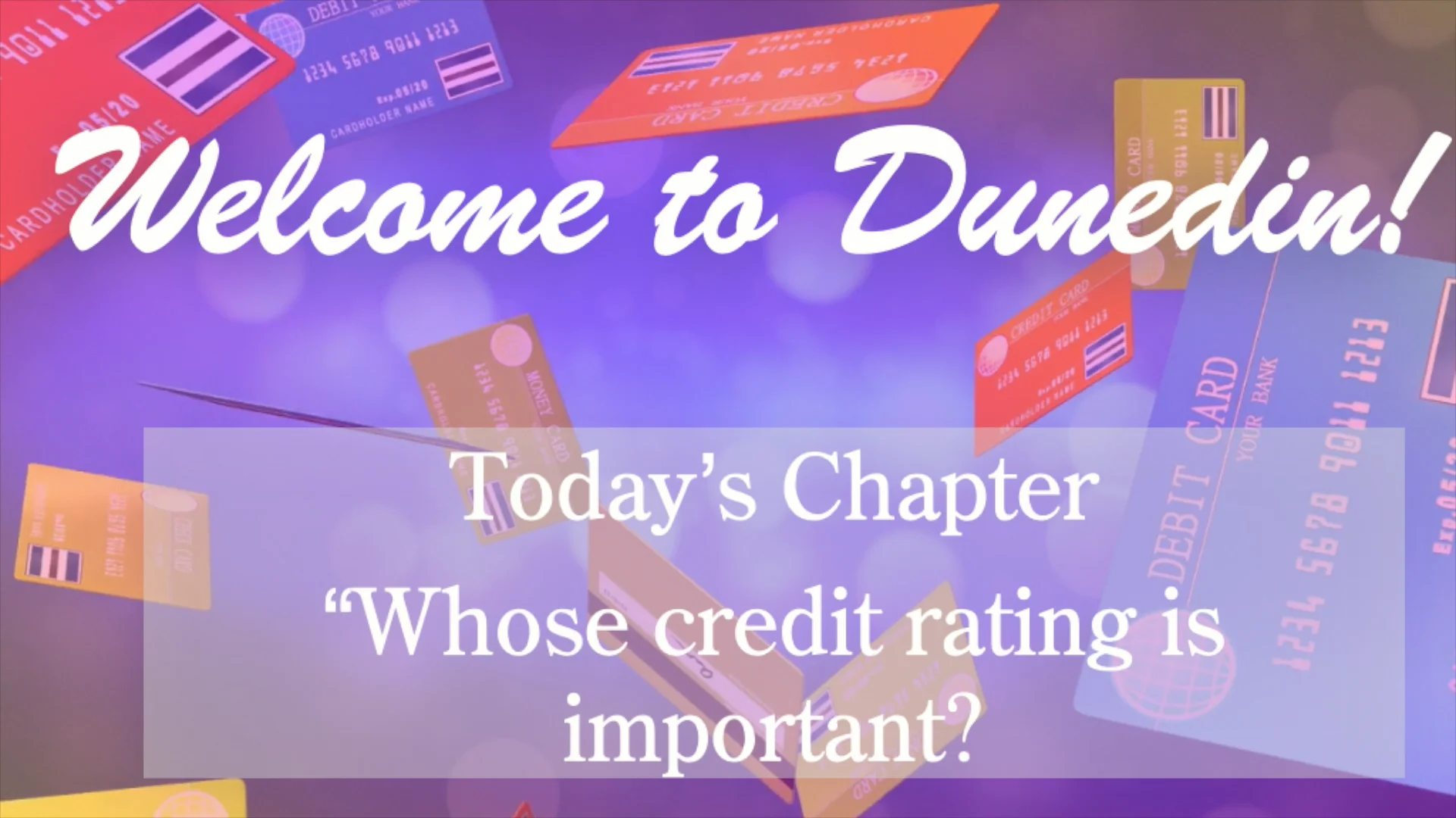 Whose Credit Rating is Important on Vimeo