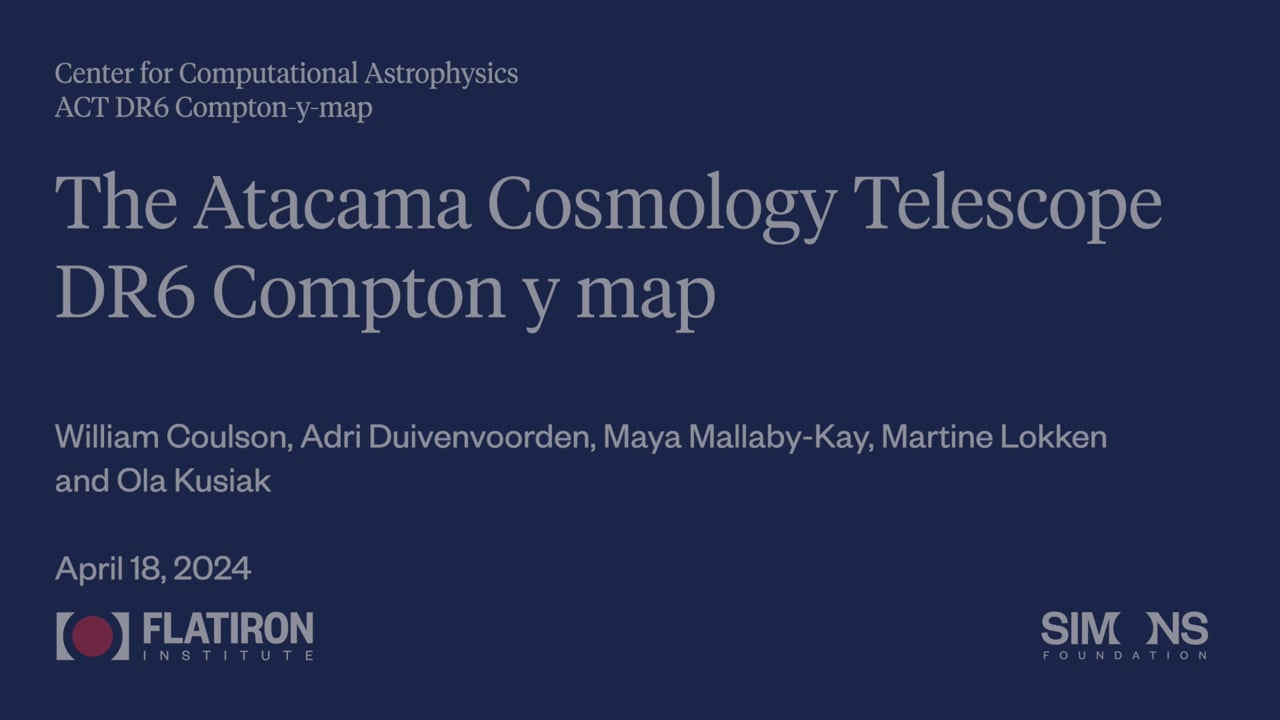 The Atacama Cosmology Telescope Data Release 6 Compton y map: William ...