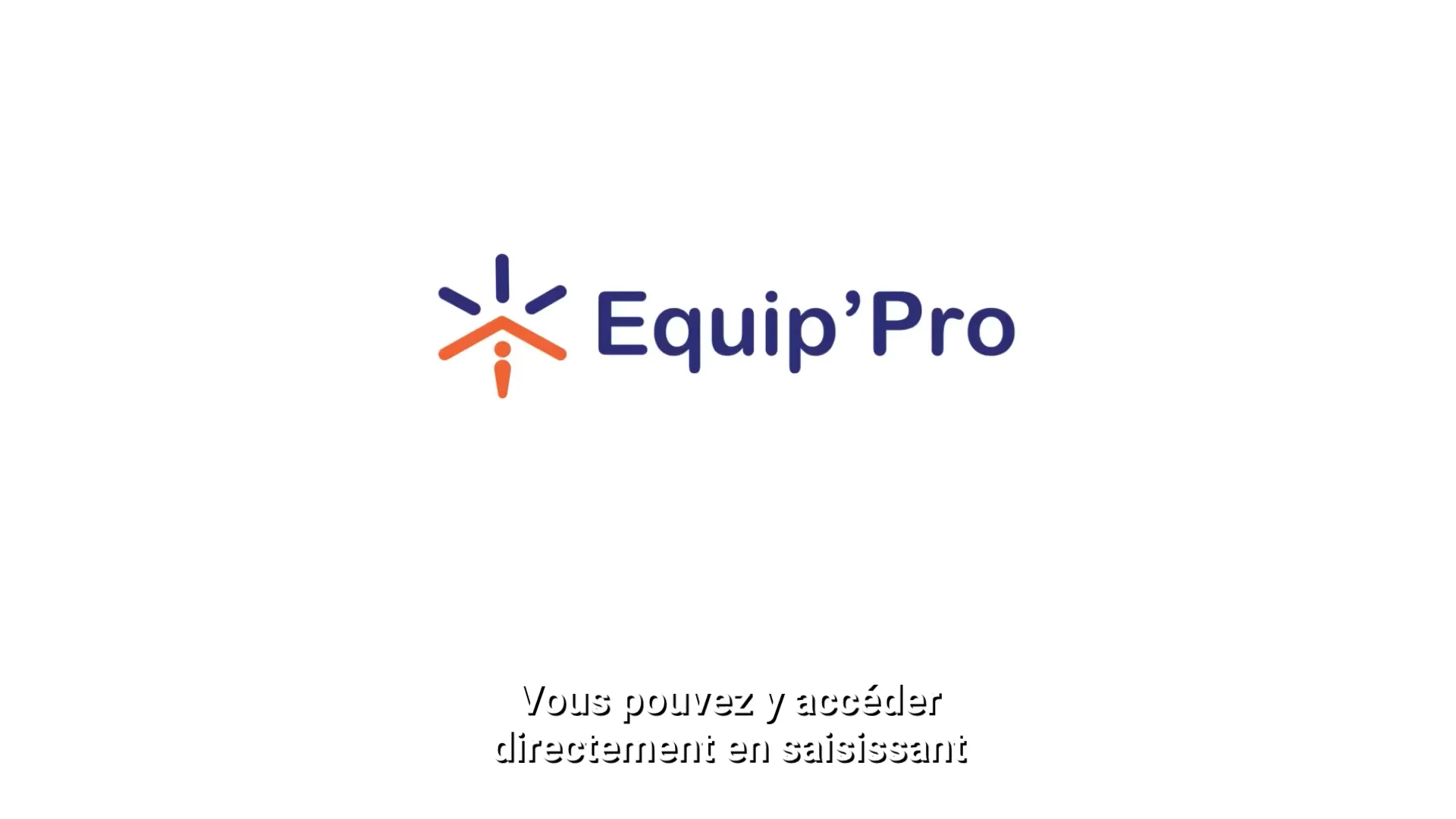 Tutoriel EQUIP'PRO se connecter