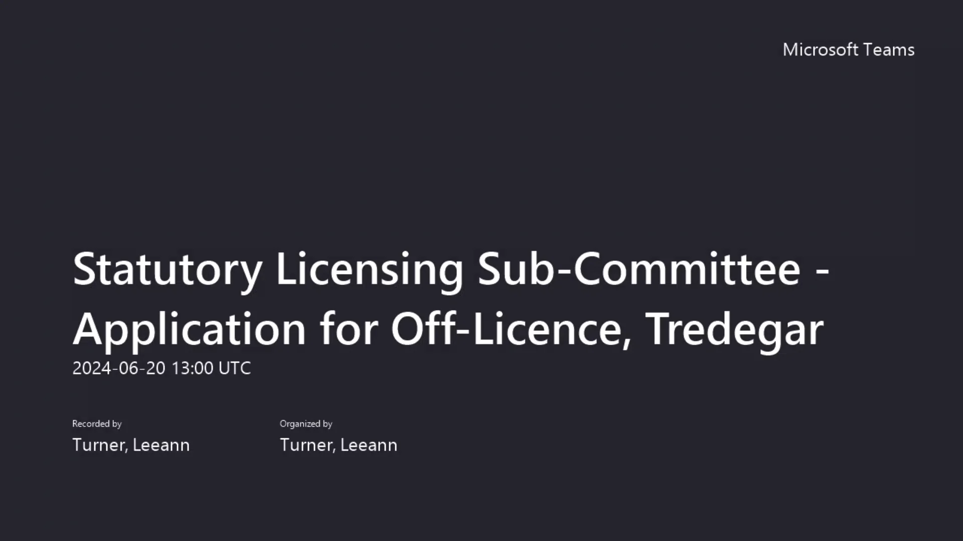 BGCBC Statutory Licensing Sub-Committee - Application for Off-Licence ...