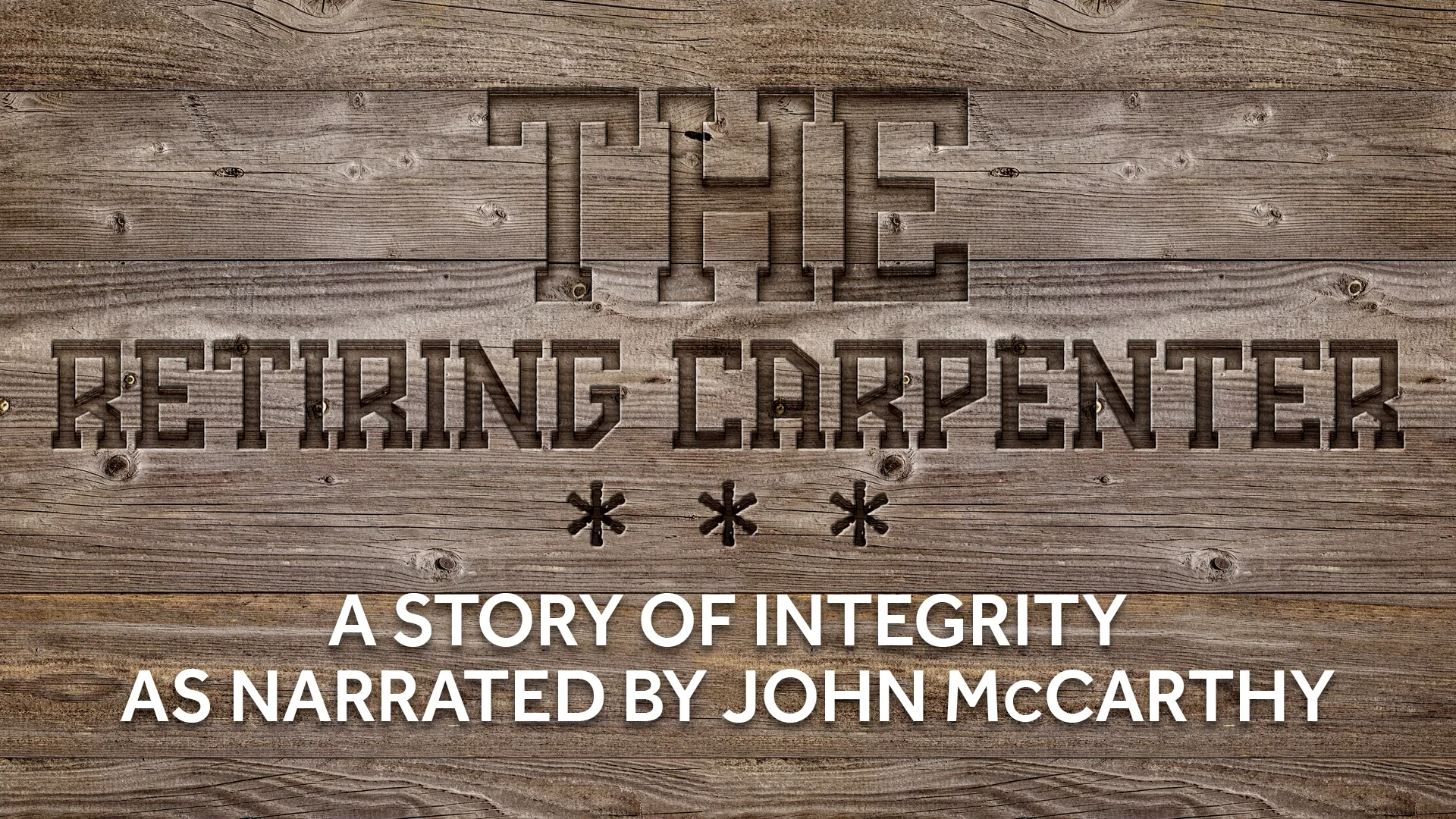 THE RETIRING CARPENTER on Vimeo