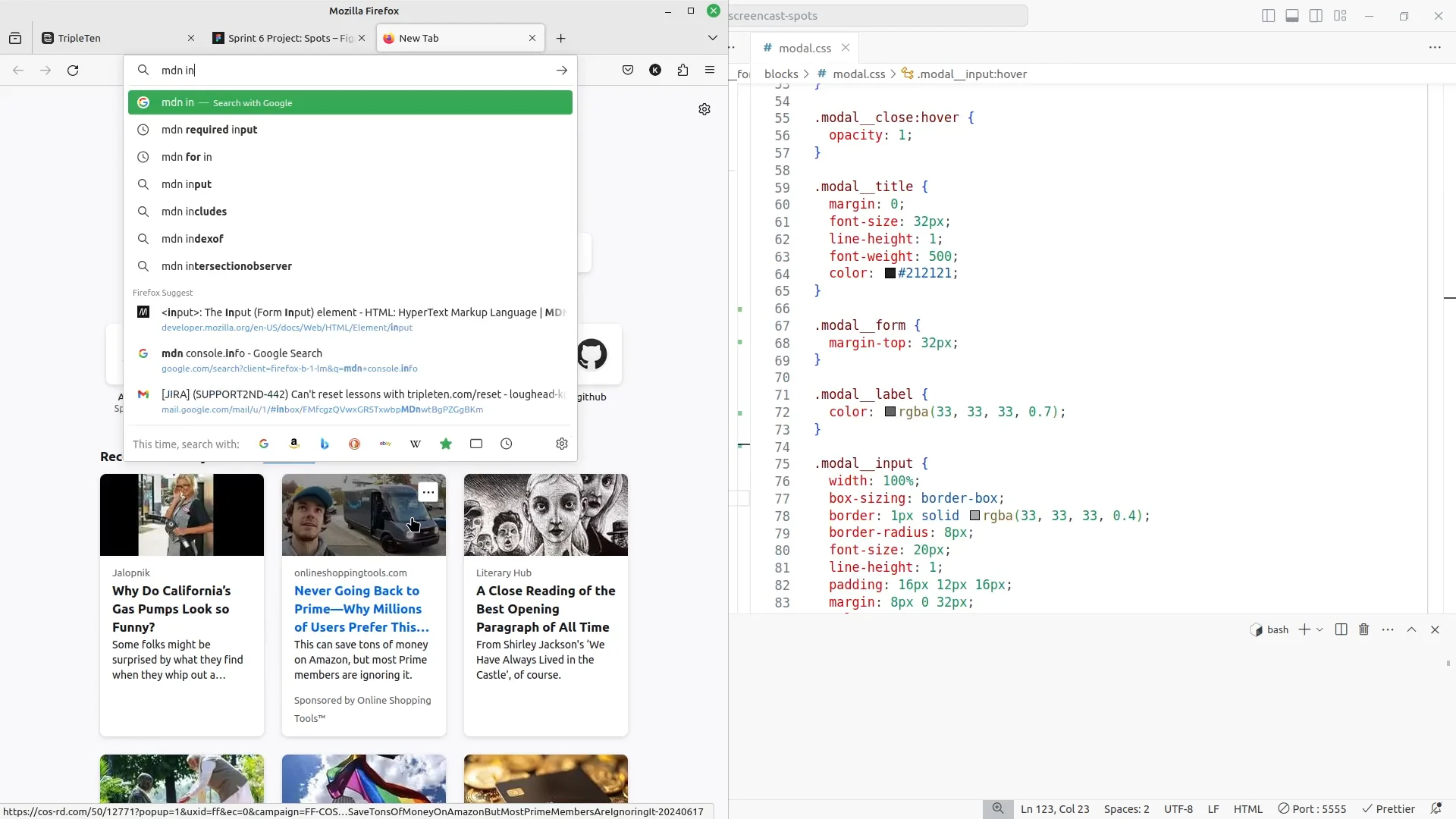 Project 6 Part 2 - Validation Markup and Styles