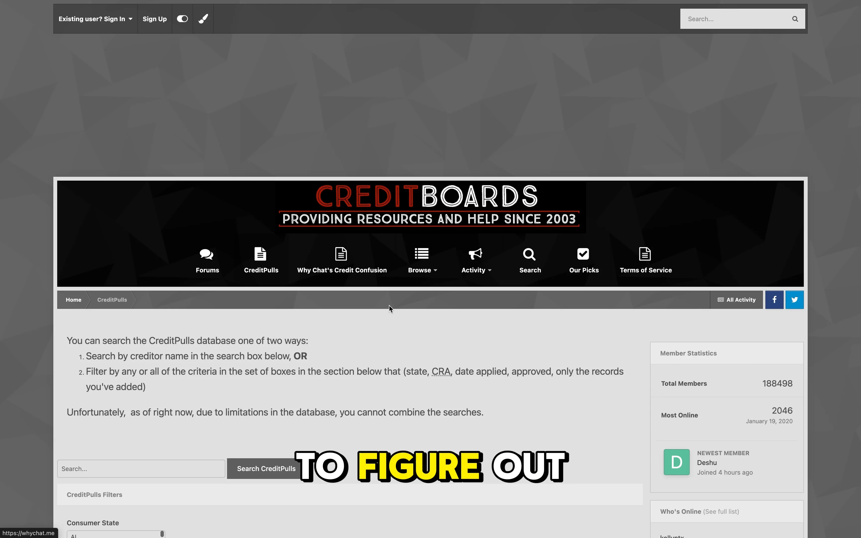 Credit Boards