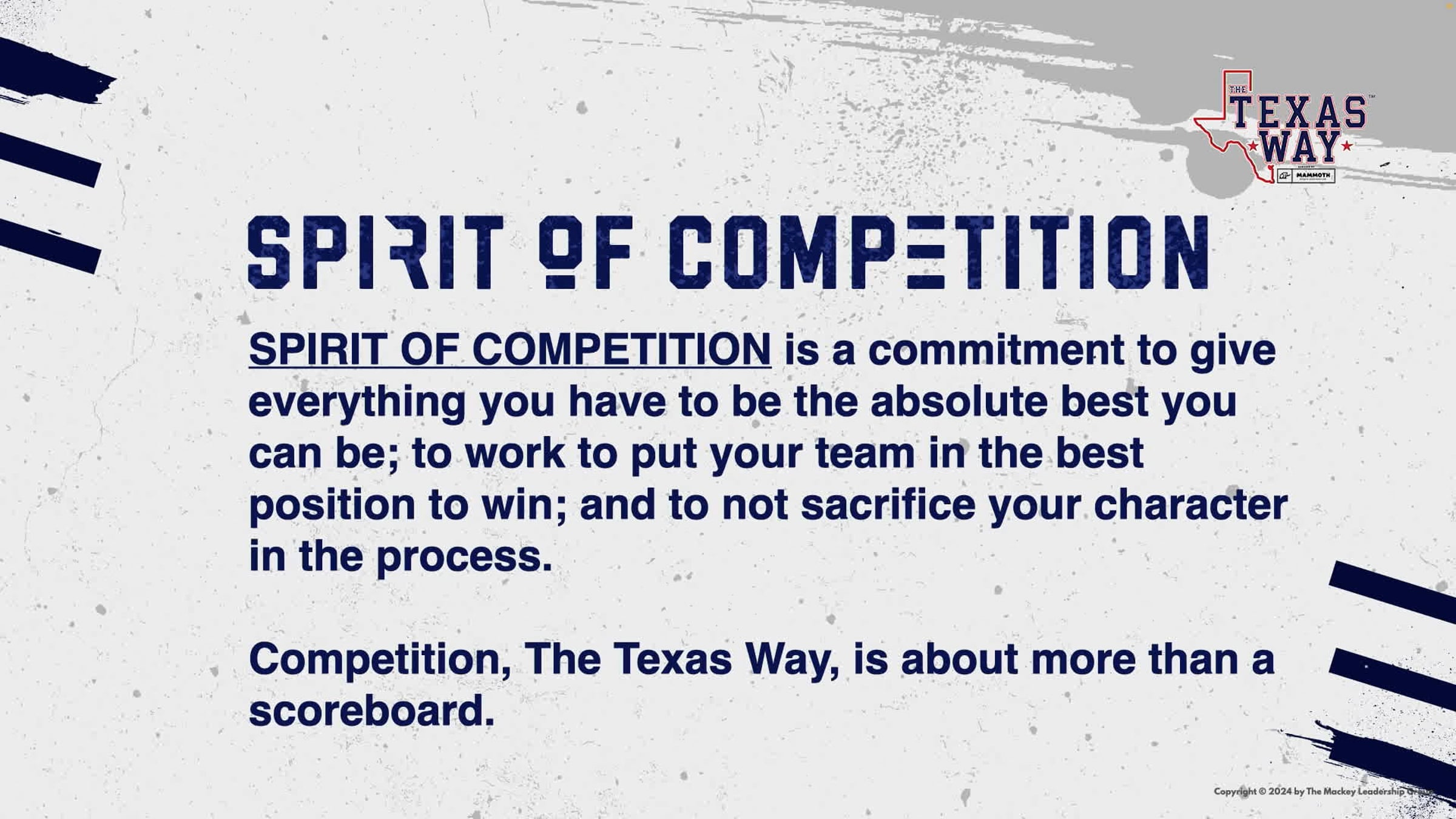 3 Pillars of the Texas Way Sportsmanship Initiative