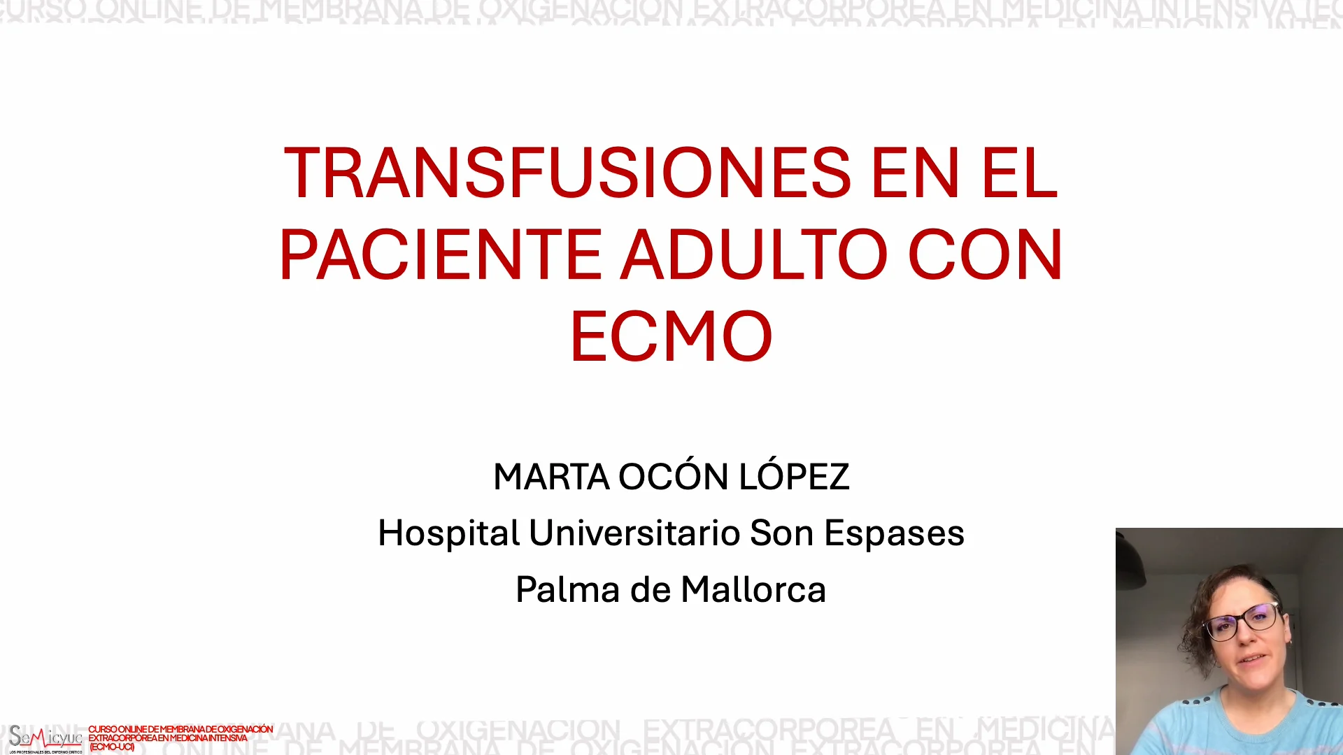 M1 T10. Transfusiones en el paciente con ECMO.