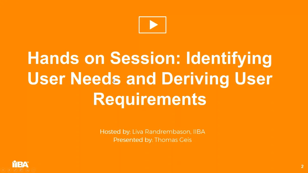 Identifying User Needs and Deriving User Requirements