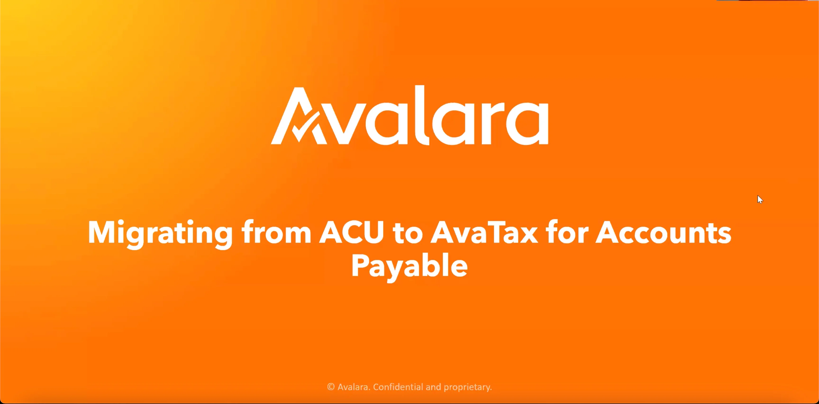 LIVE | ACU to AvaTax for Accounts Payable migration, June 18th 2024