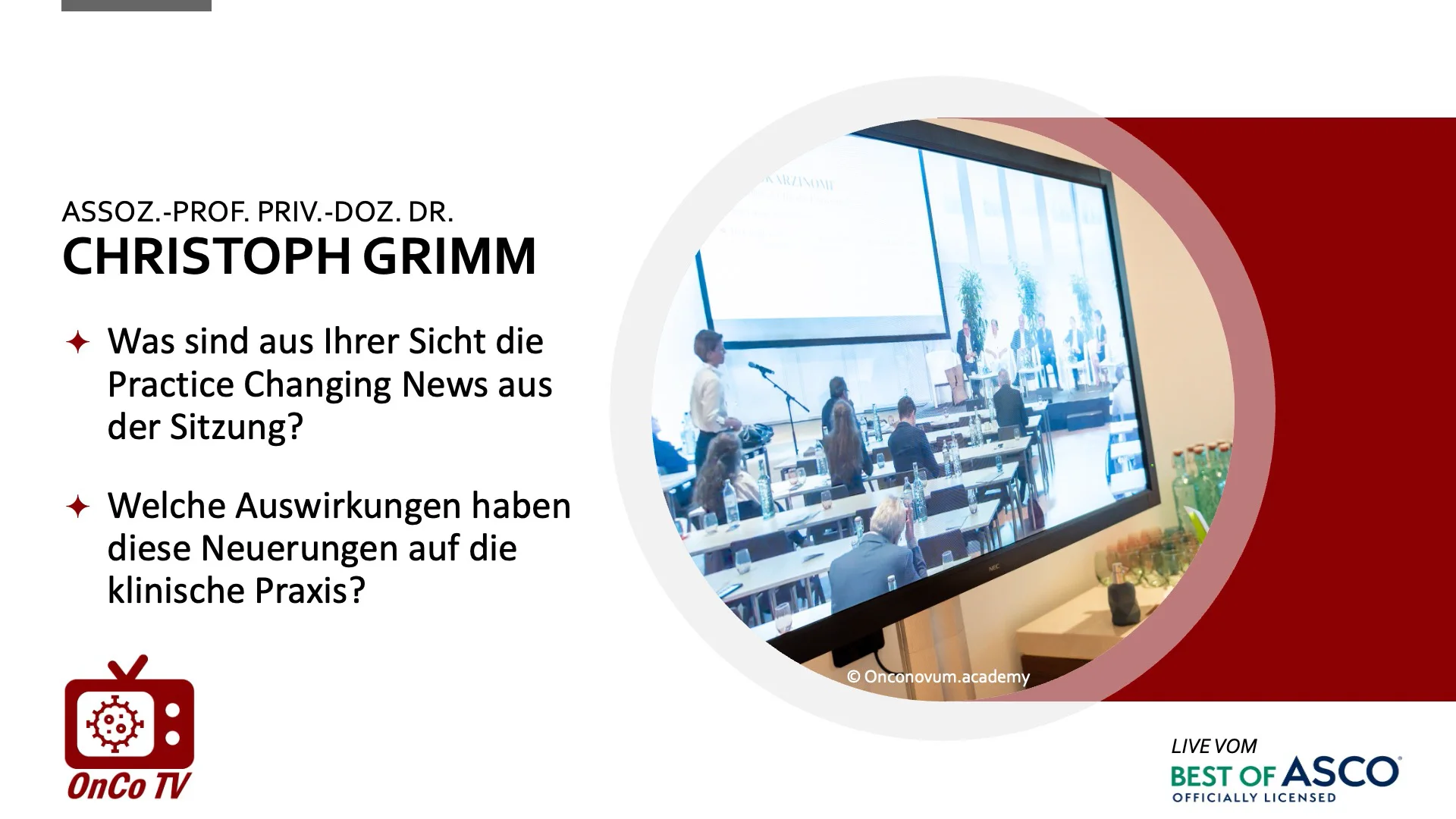 Best of ASCO 2024 | OnCo TV - OnCo TV - Best of ASCO 2024 | Assoz.-Prof. Priv.-Doz. Dr ...