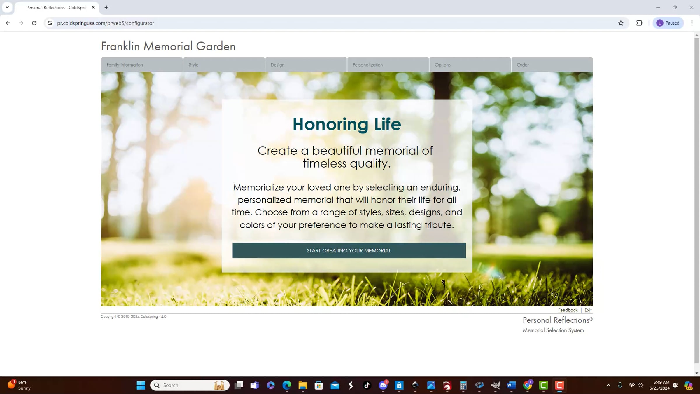 Designing a Bronze Memorial