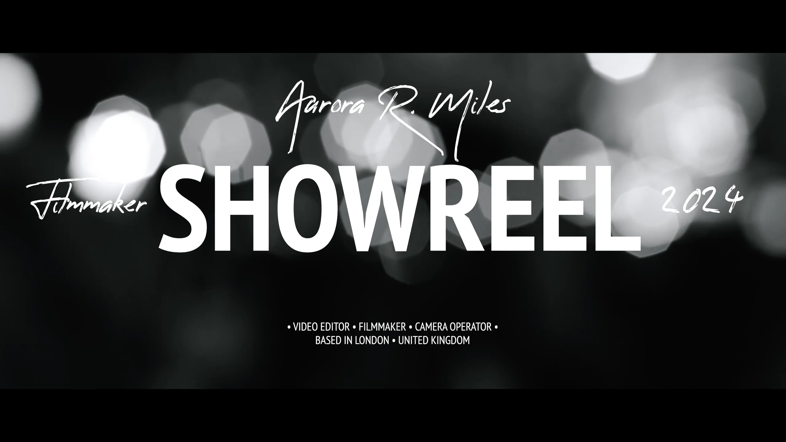 AURORA R. MILES - SHOWREEL 2024 on Vimeo