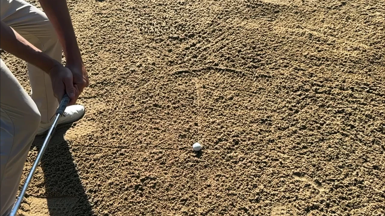 Slow mo divot sand DTL above