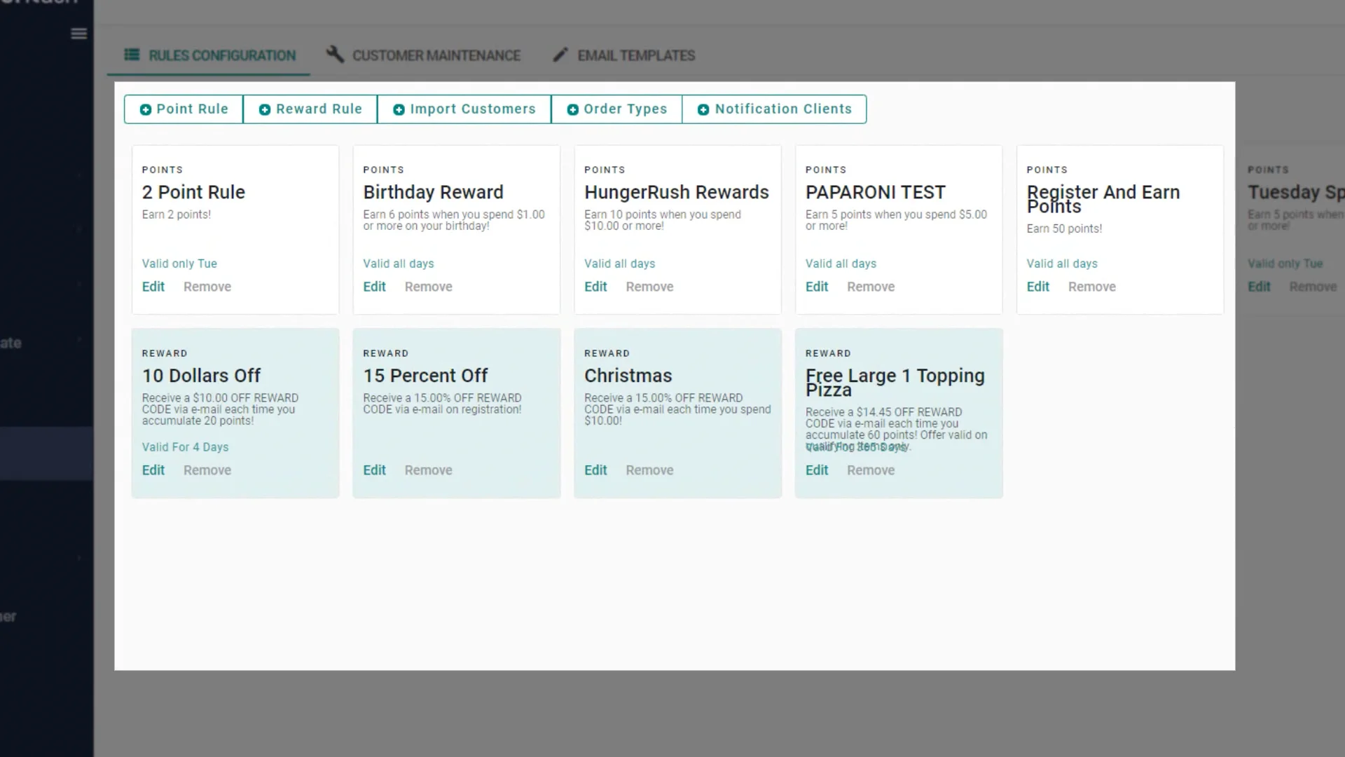HungerRush Feature Demo - Loyalty