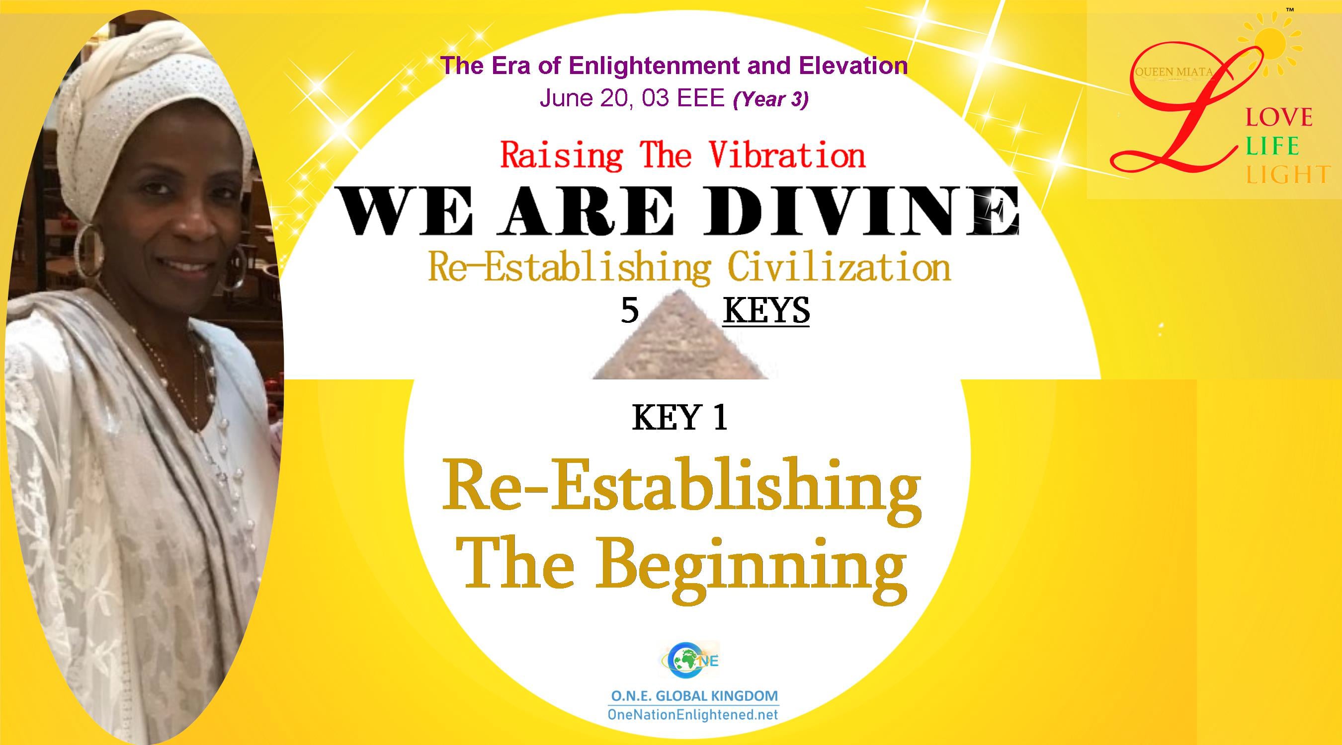 Watch RE-ESTABLISHING CIVILIZATION: Lesson KEY 1 DIVINE BEGINNING - Re ...