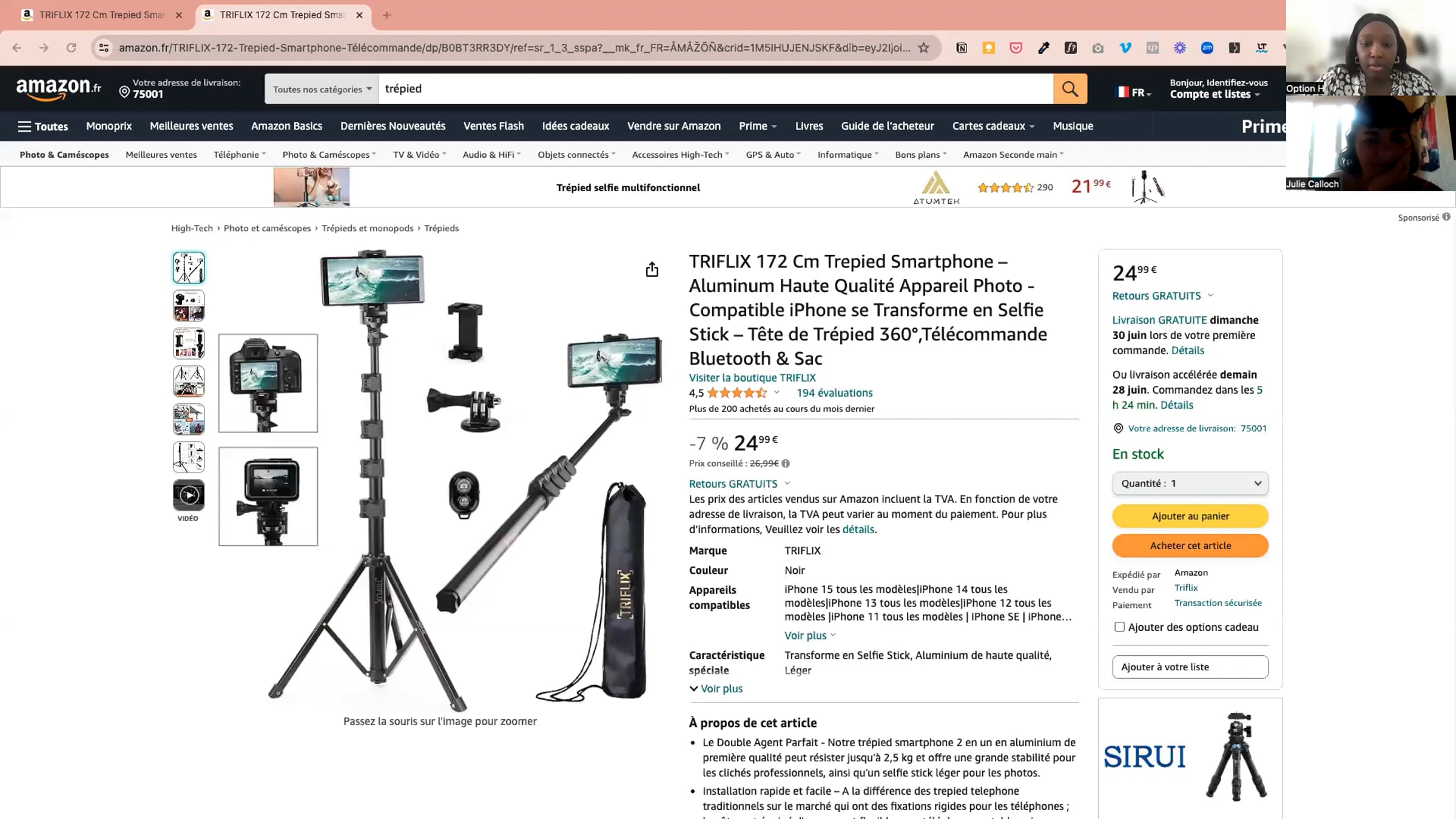 Formation Instagram - Julie - Séance 3 - Les Réels