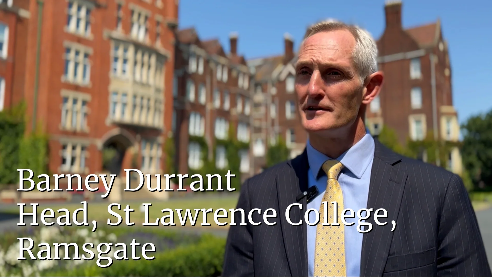 Barney Durrant, Head, St Lawrence College Ramsgate on Vimeo