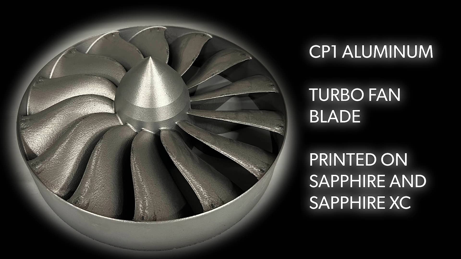 Velo3D Aheadd CP1 Turbo Fan Blade on Vimeo