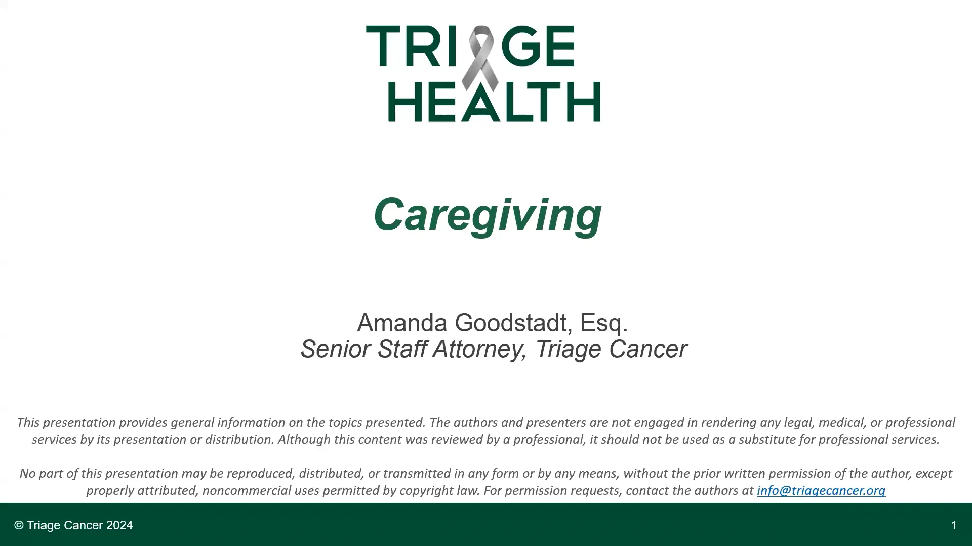 Triage Health: Caregiving Webinar
