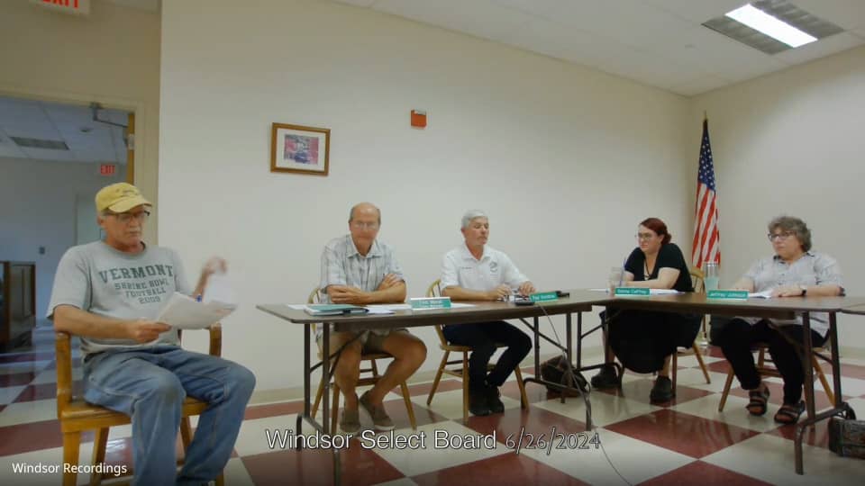 Windsor Select Board 6-26-2024 on Vimeo