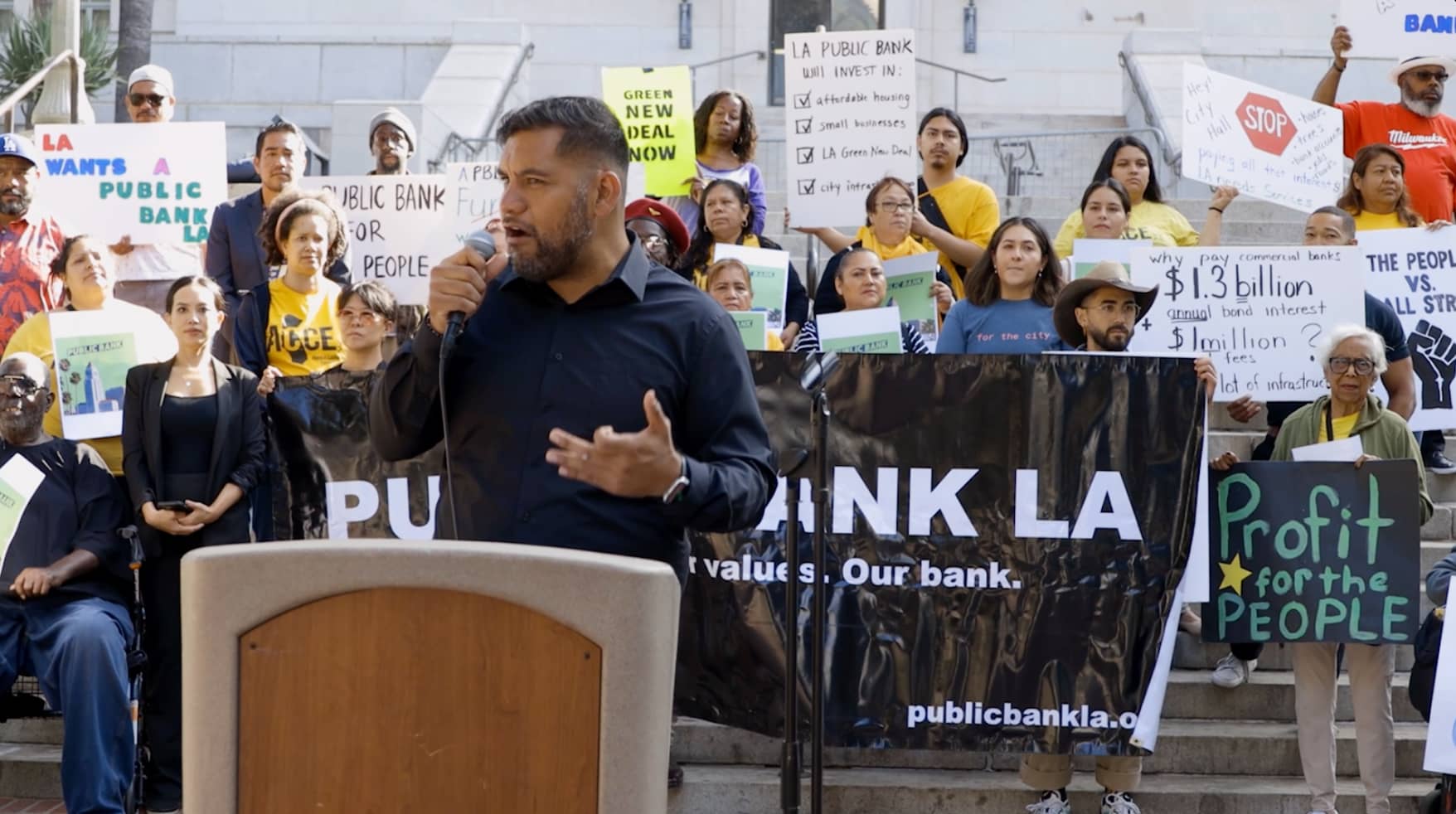 LA Public Bank Press Conference at City Hall 6.27 - Uncut on Vimeo