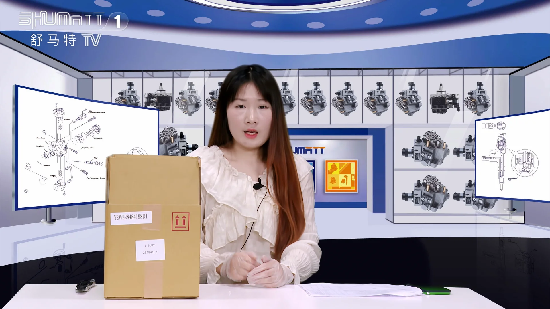 Original new common rail diesel fuel pump 28484198 OE 1042300FD020 on Vimeo