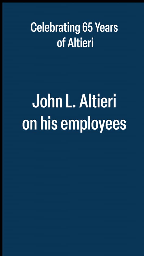 John Altieri speaks about employees on Vimeo