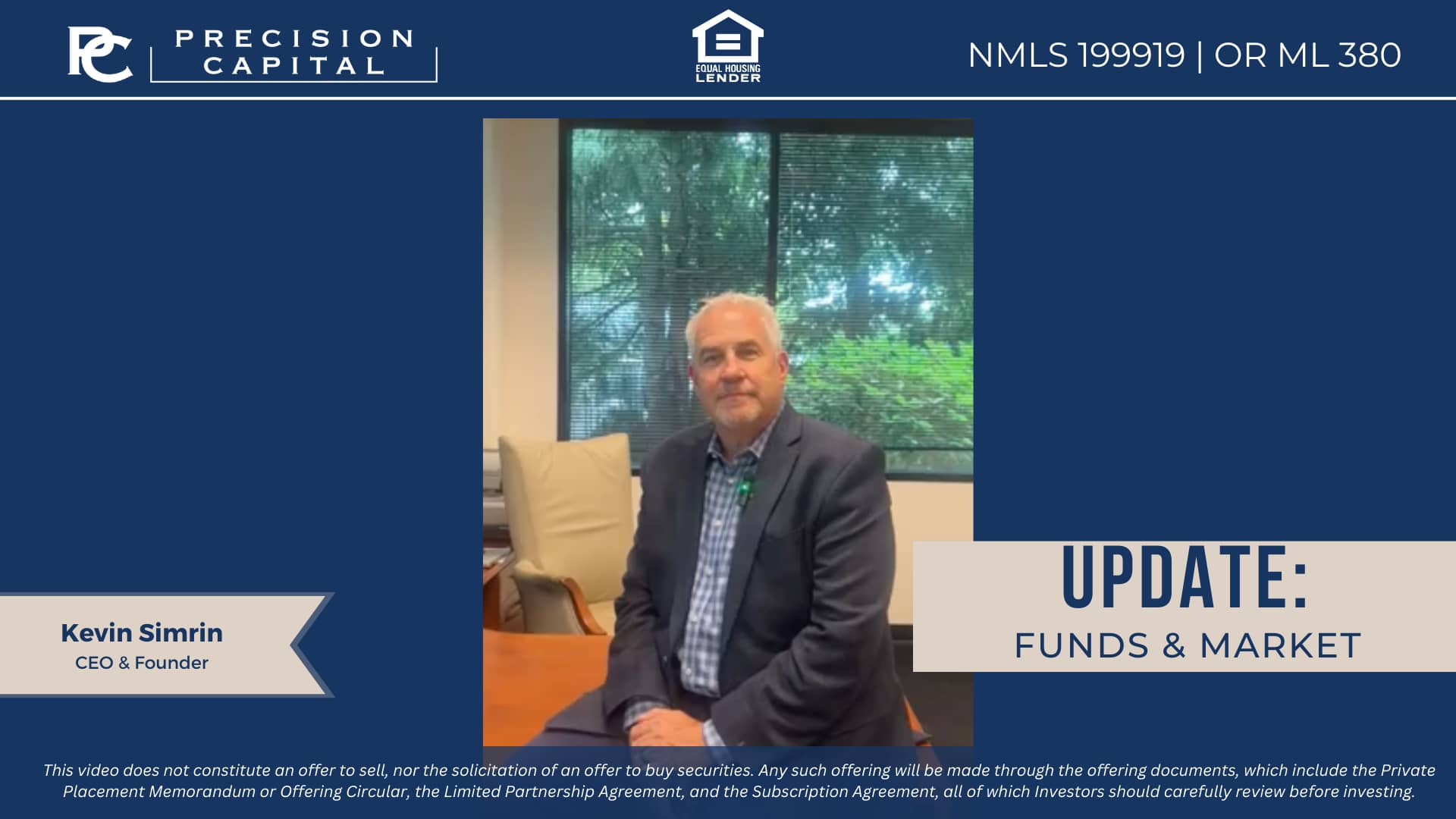 Update of the funds at Precision Capital and a market update. on Vimeo