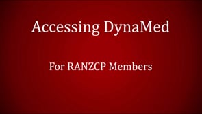 Access and set up DynaMed | RANZCP