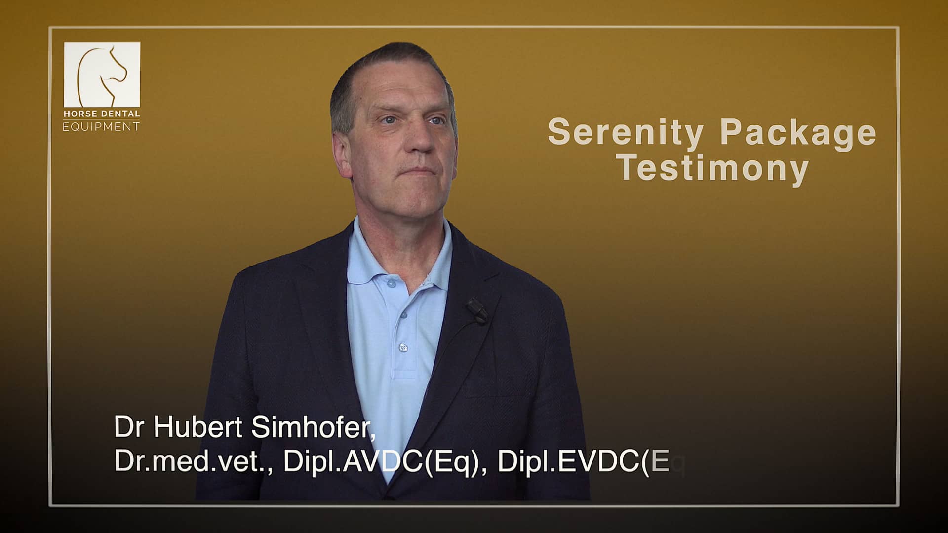 Serenity Package Testimony - Dr Hubert Simhofer on Vimeo