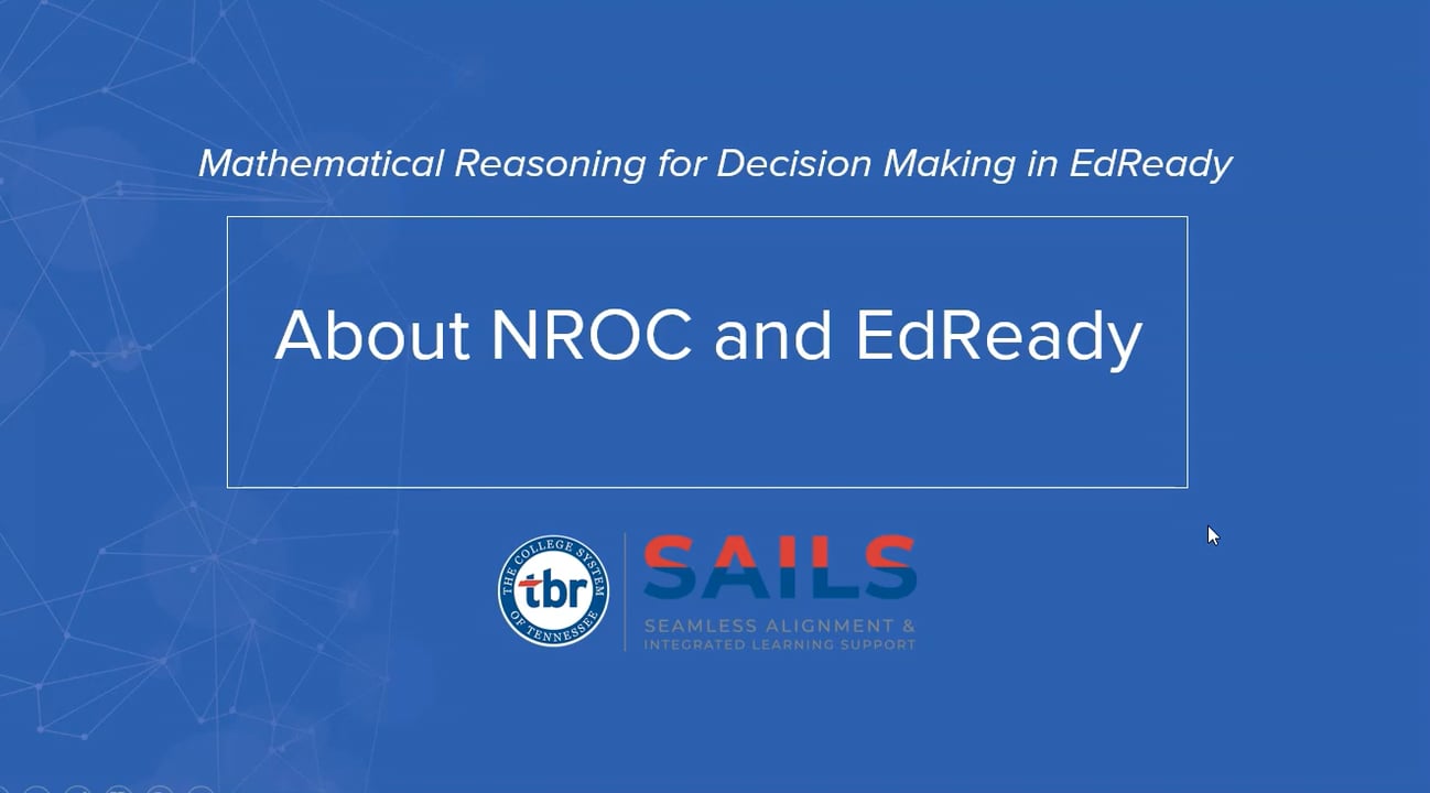 About NROC and EdReady