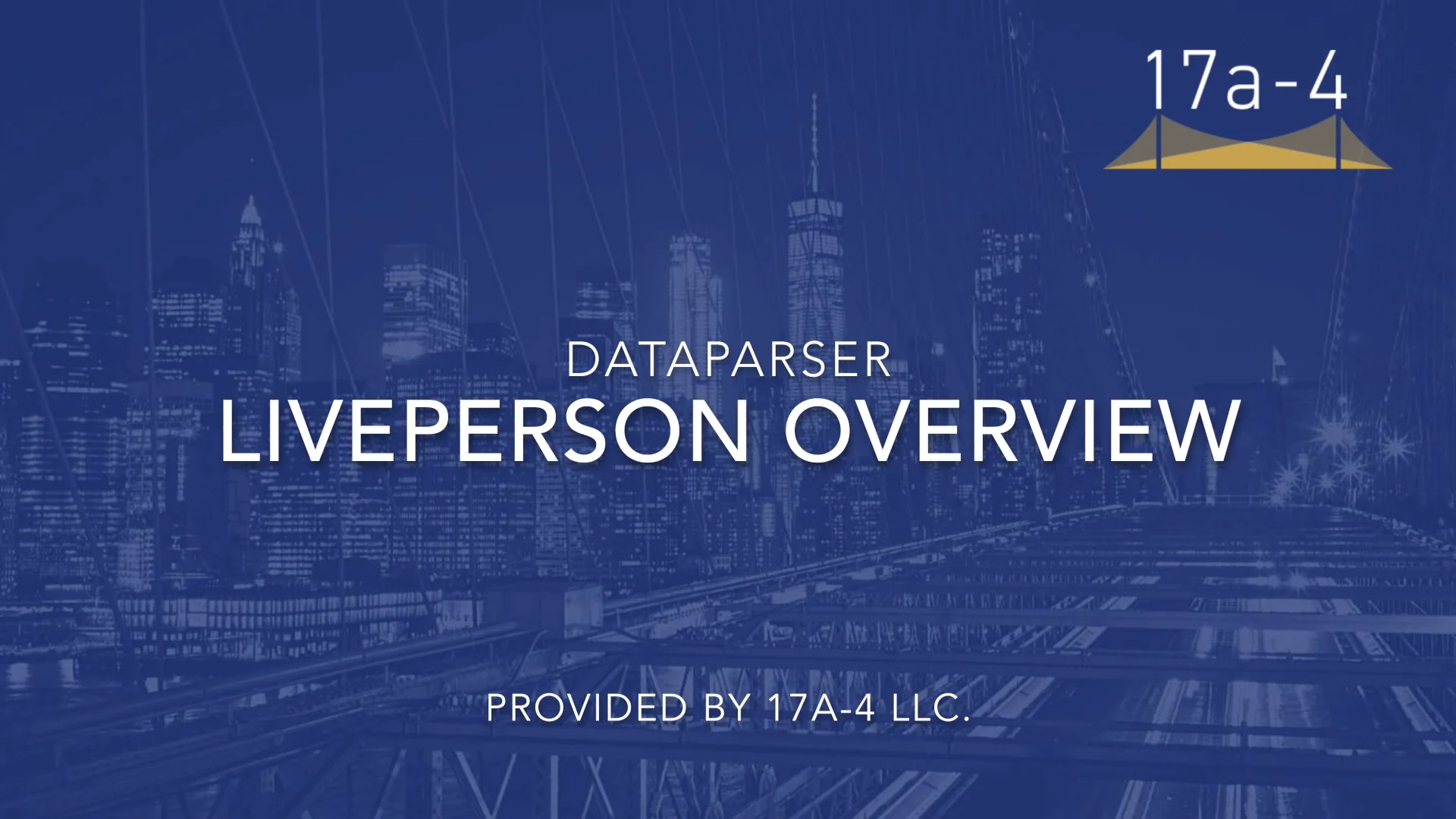 DataParser 7 - LivePerson Overview