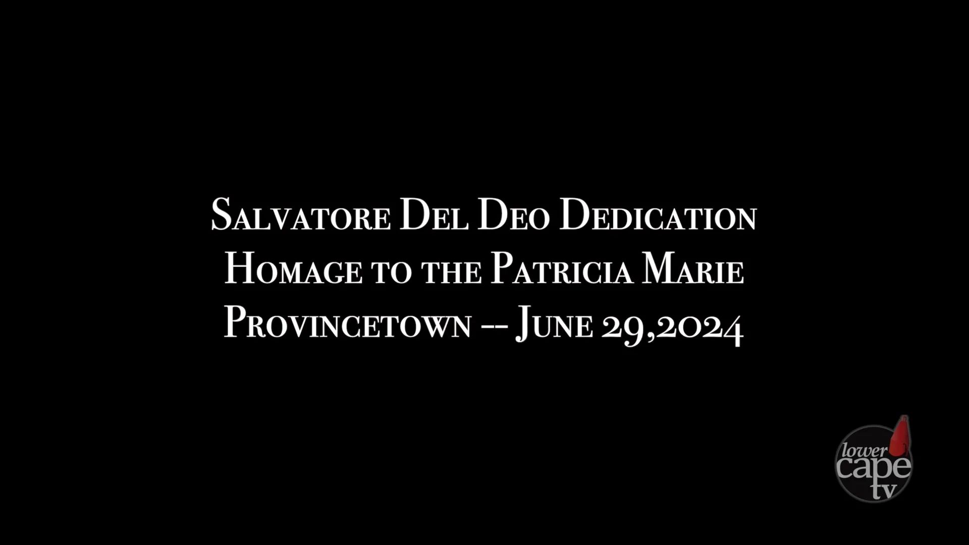 Salvatore Del Deo Unveiling of Homage to the Patricia Marie Ceremony